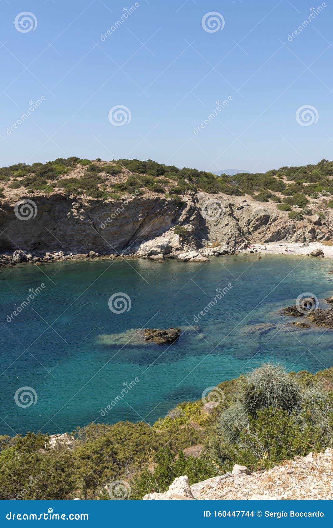 Stretch of Coast at Anavyssos Stock Photo - Image of shore, shoreline ...