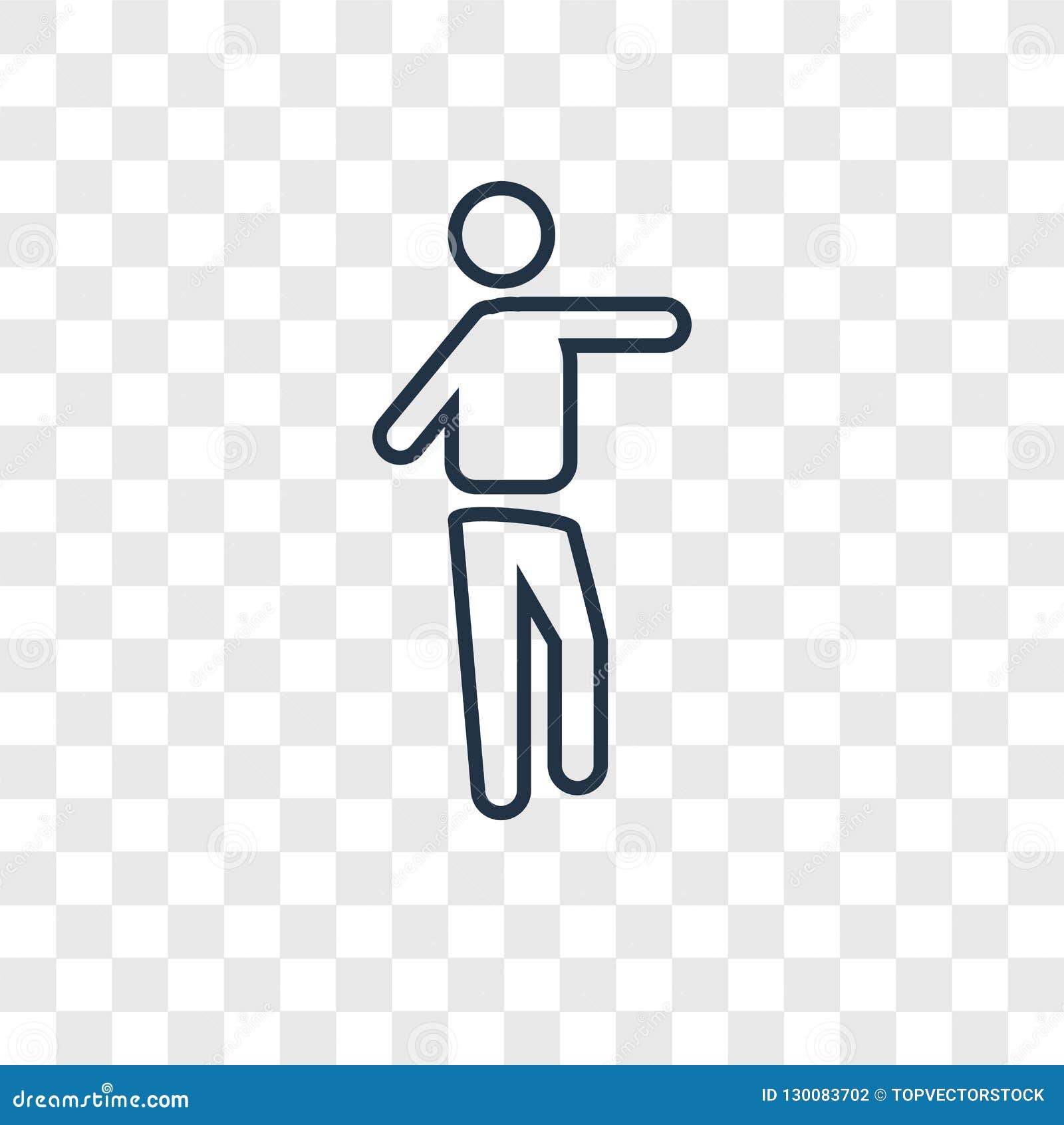 Stretch Concept Vector Linear Icon Isolated on Transparent Background ...