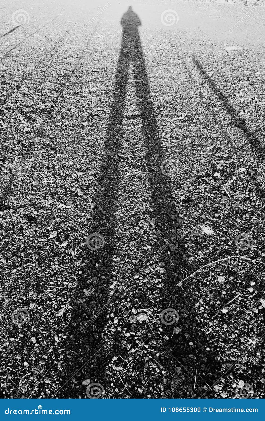 Stretch stock image. Image of oneman, elongated, shadow - 108655309