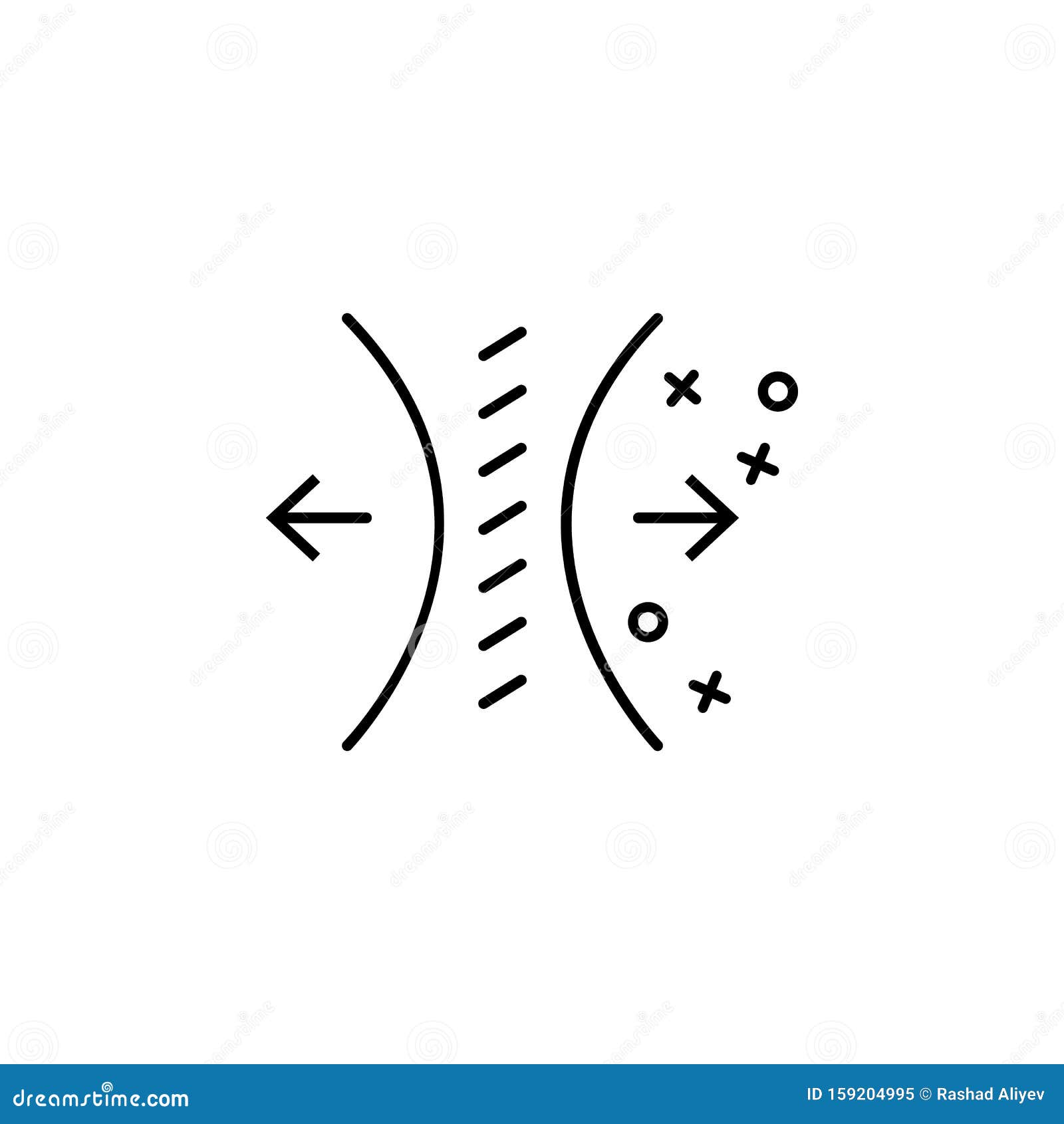 Stretch Fabric Textile Icon. Element of Fabric Features Icon Stock ...