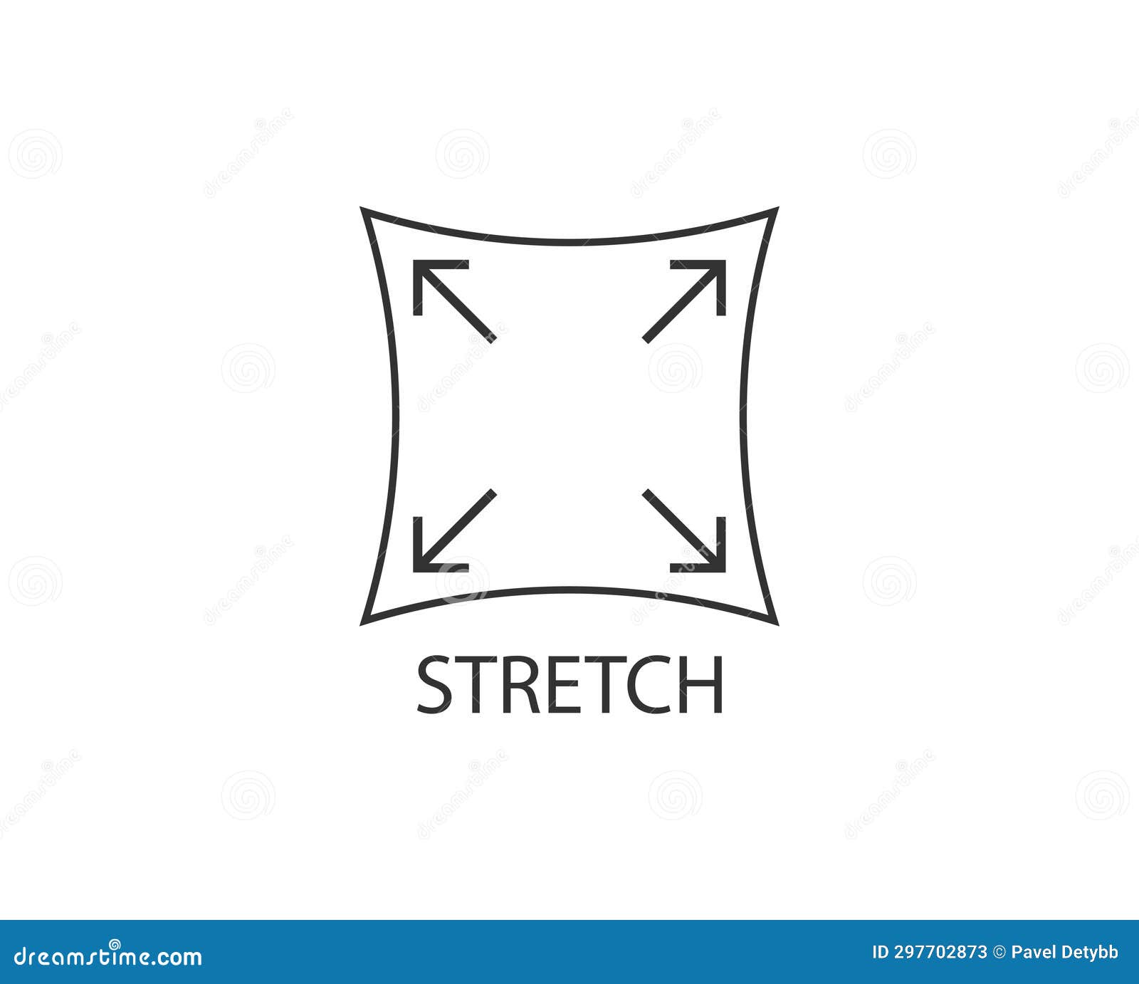 Stretch, Fabric, Textile Icon. Vector Illustration. Stock Vector ...
