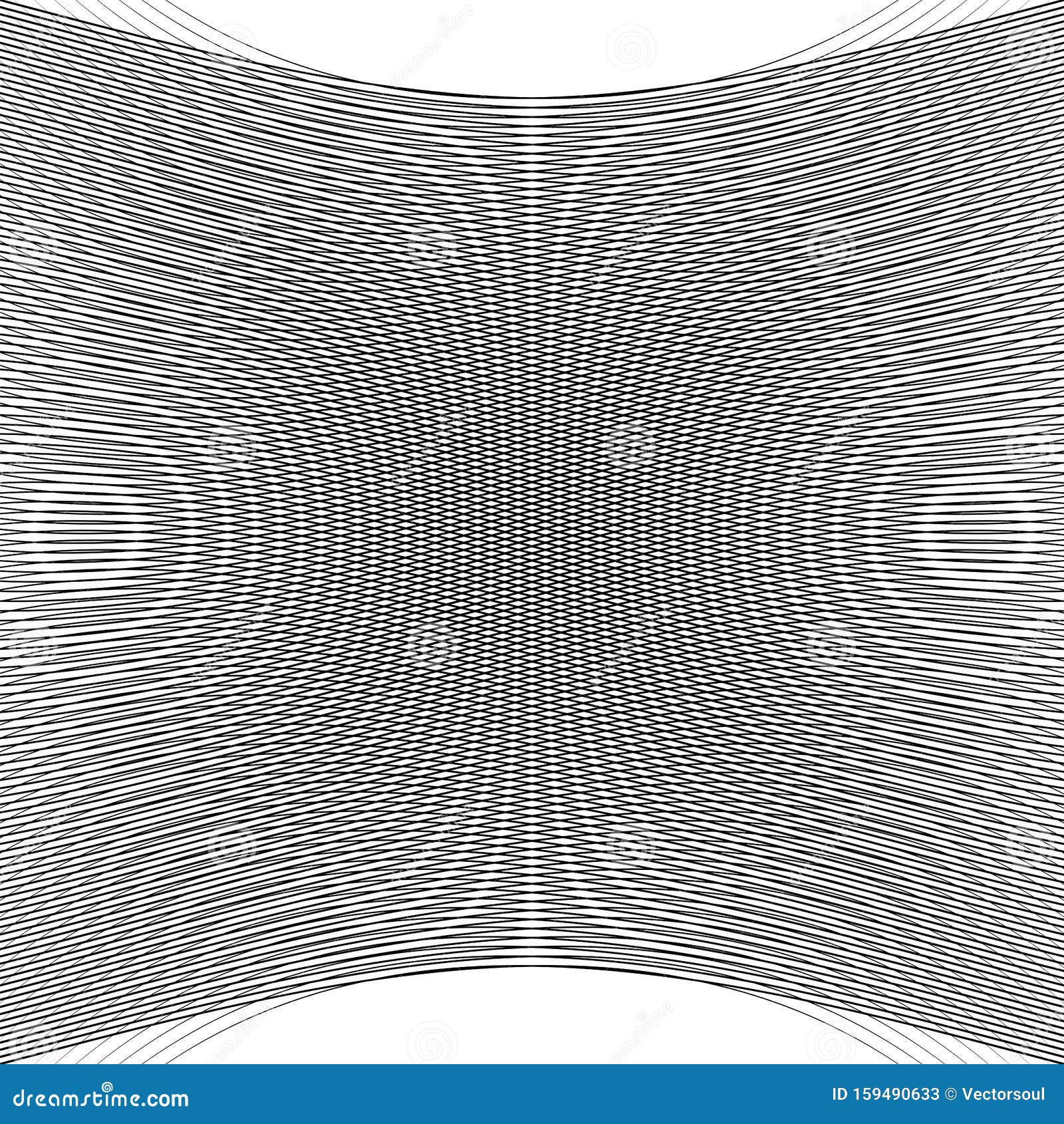 Stretch Grid, Mesh. Waving, Wavy Intersect Lines. Interlock, Tangle ...