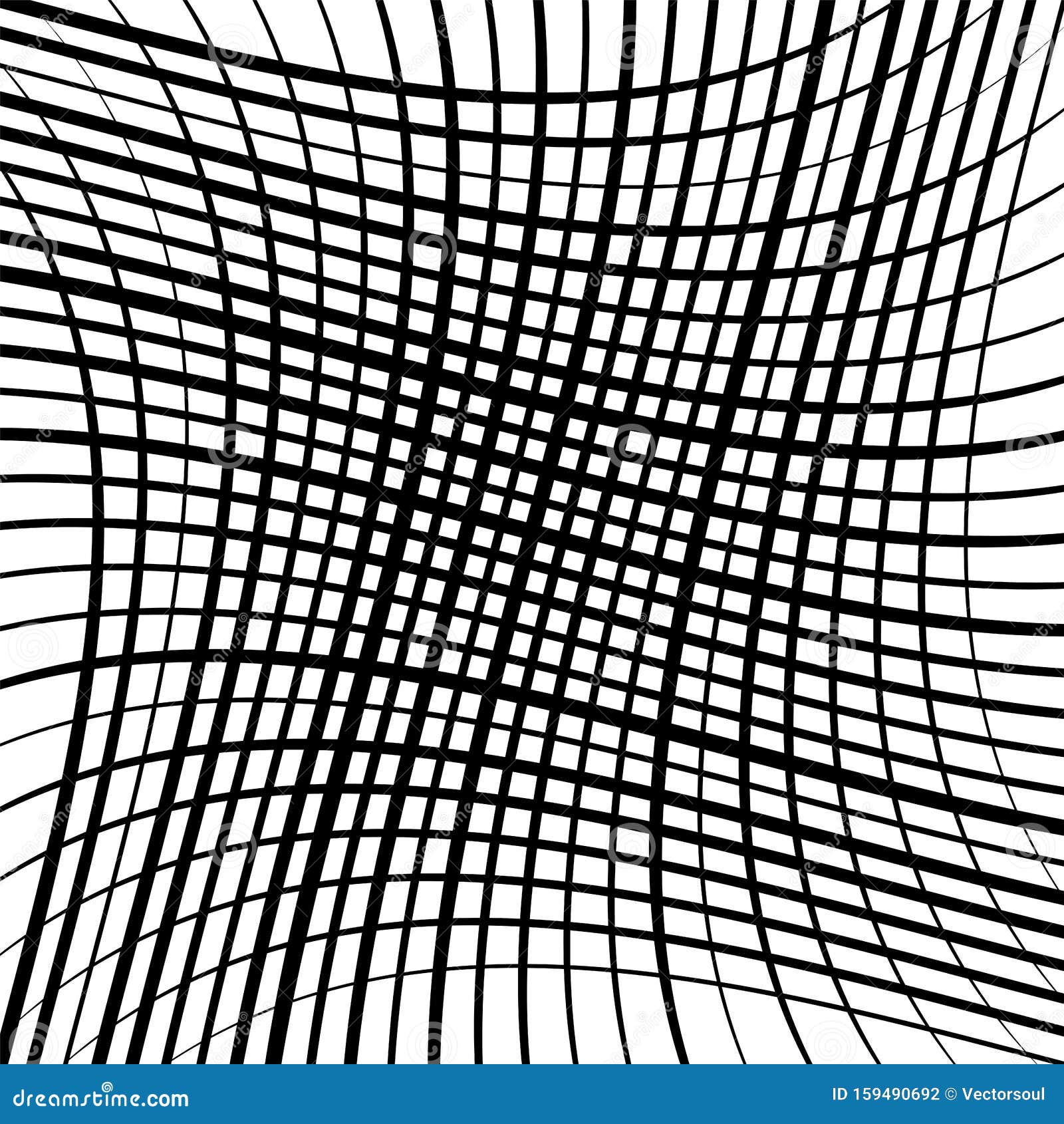 Squiggly Twisted Squares Abstract Vector Seamless Surface Pattern ...