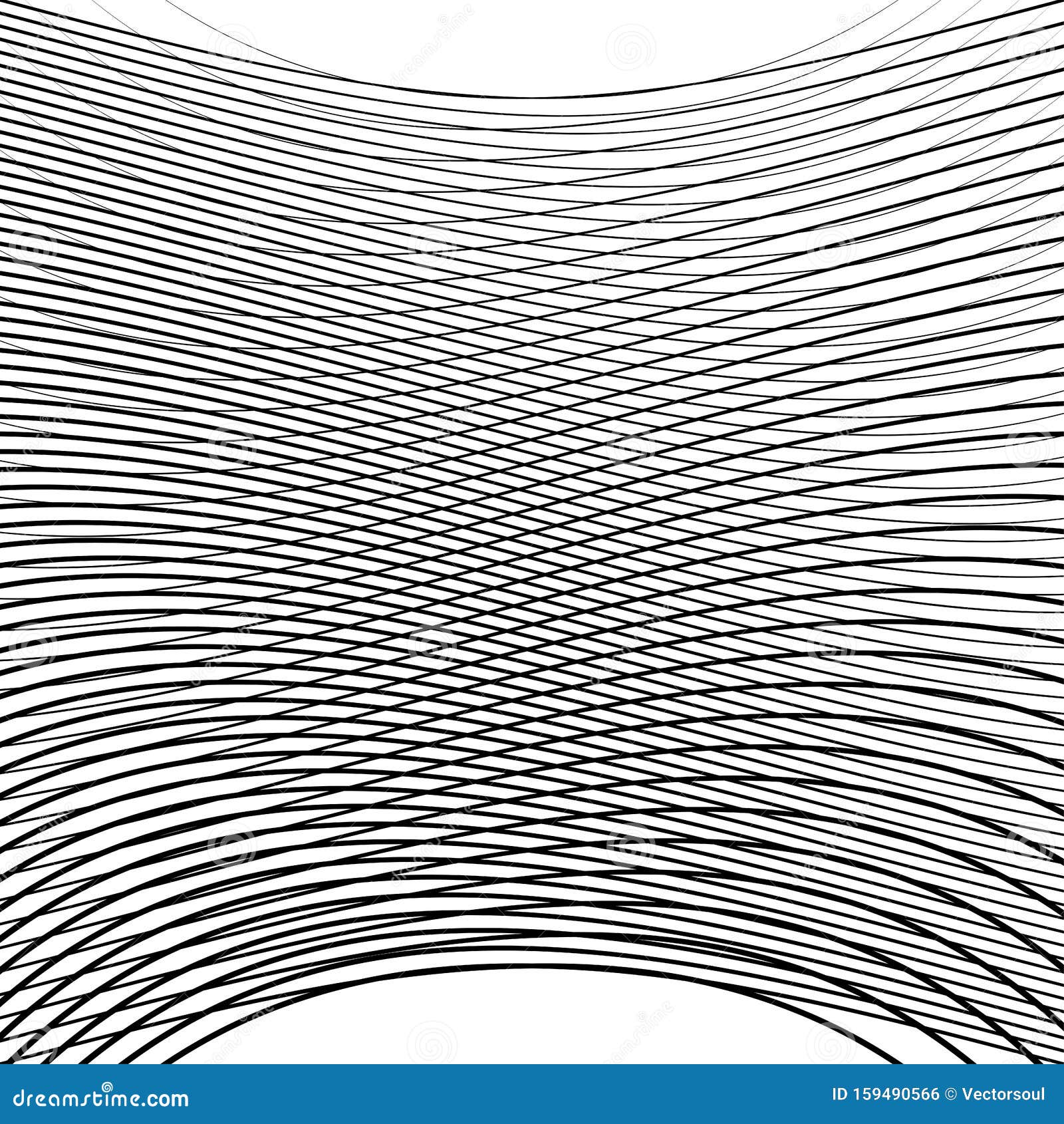 Stretch Grid, Mesh. Waving, Wavy Intersect Lines. Interlock, Tangle ...