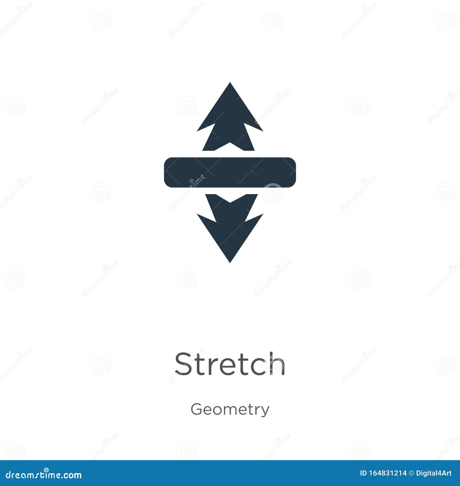 Stretch Icon Vector. Trendy Flat Stretch Icon from Geometry Collection ...