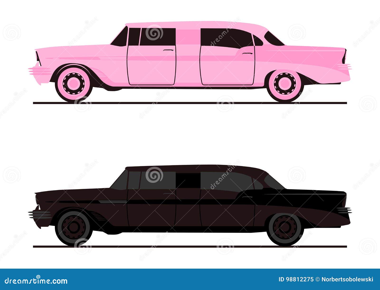 Cartoon Stretch Limo Vector Illustration | CartoonDealer.com #112359446
