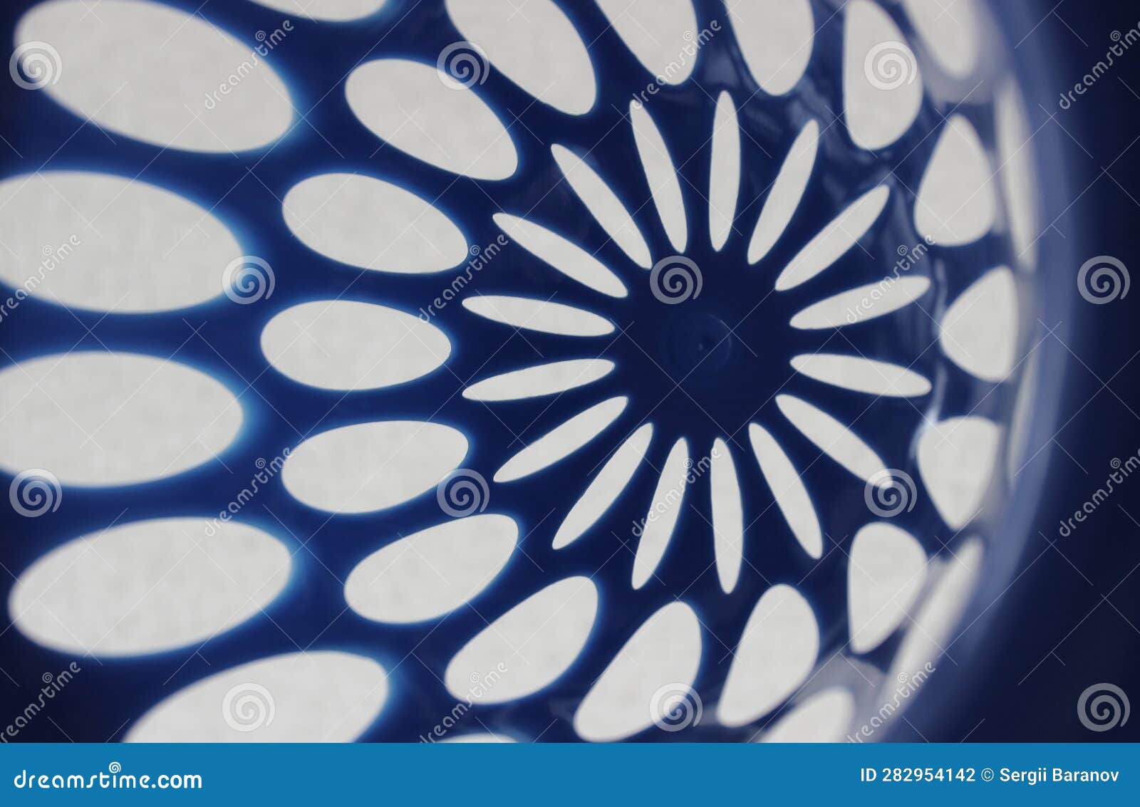 Abstract Geometric Background with Oval Holes on a Stretched Structure ...