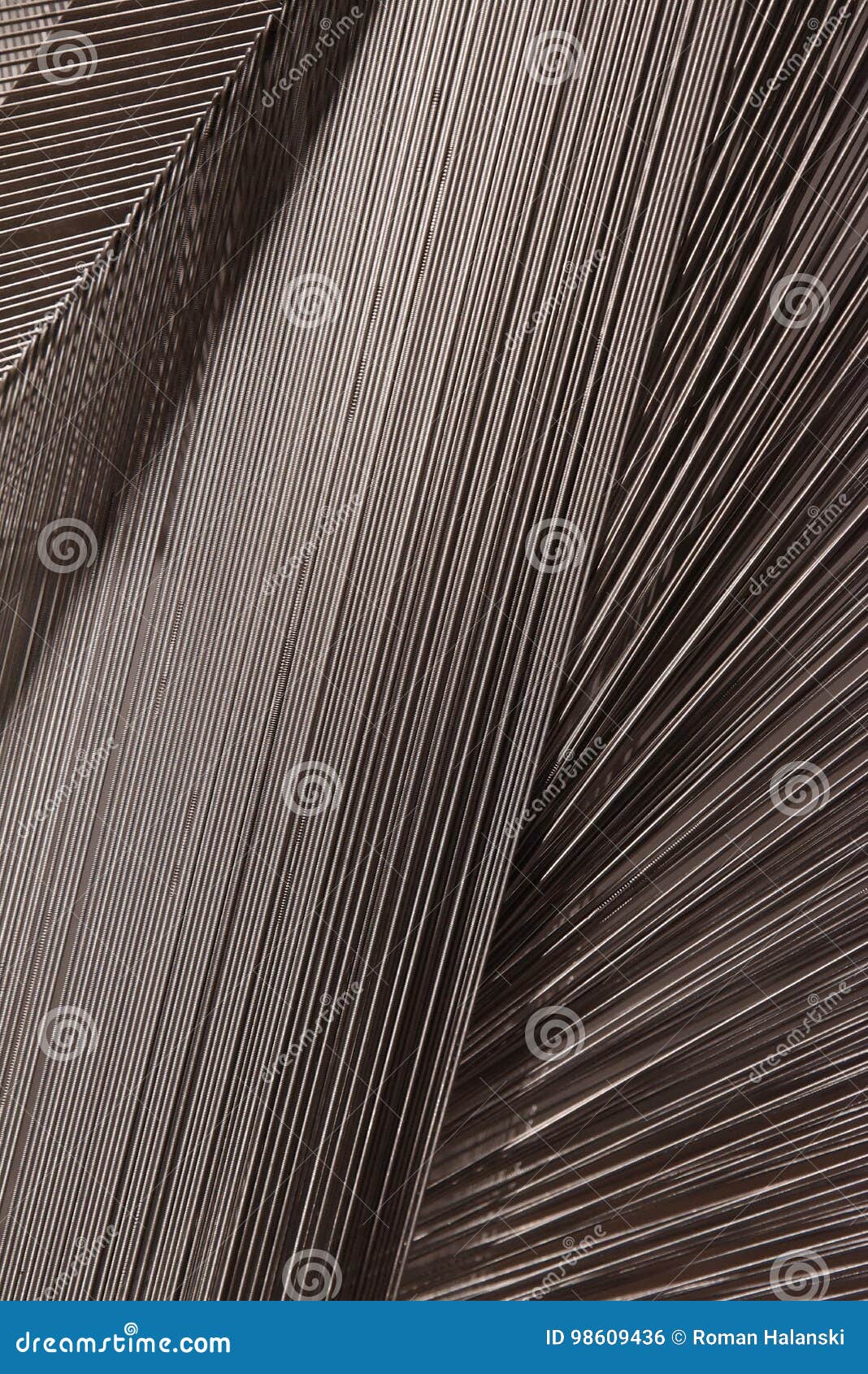 Stretched Wires stock photo. Image of pattern, abstract - 98609436