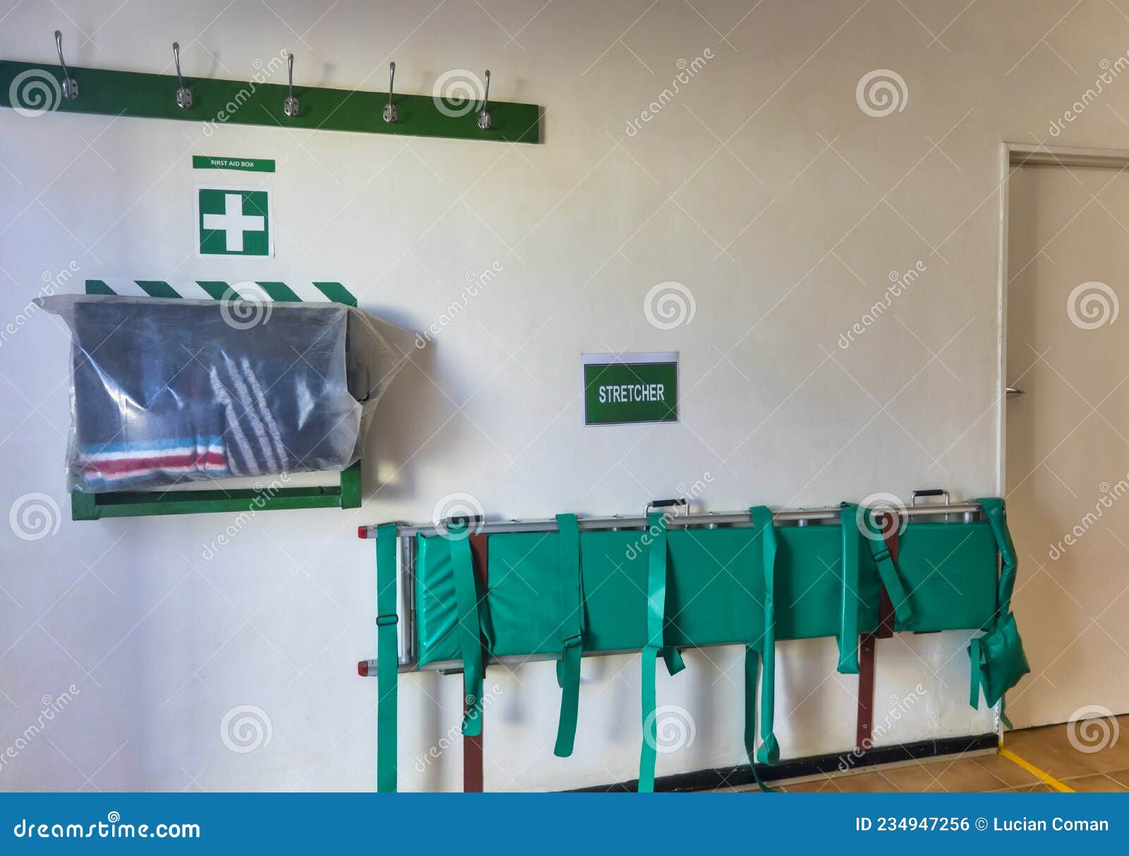 Stretcher hospital stock photo. Image of cross, hospital - 234947256