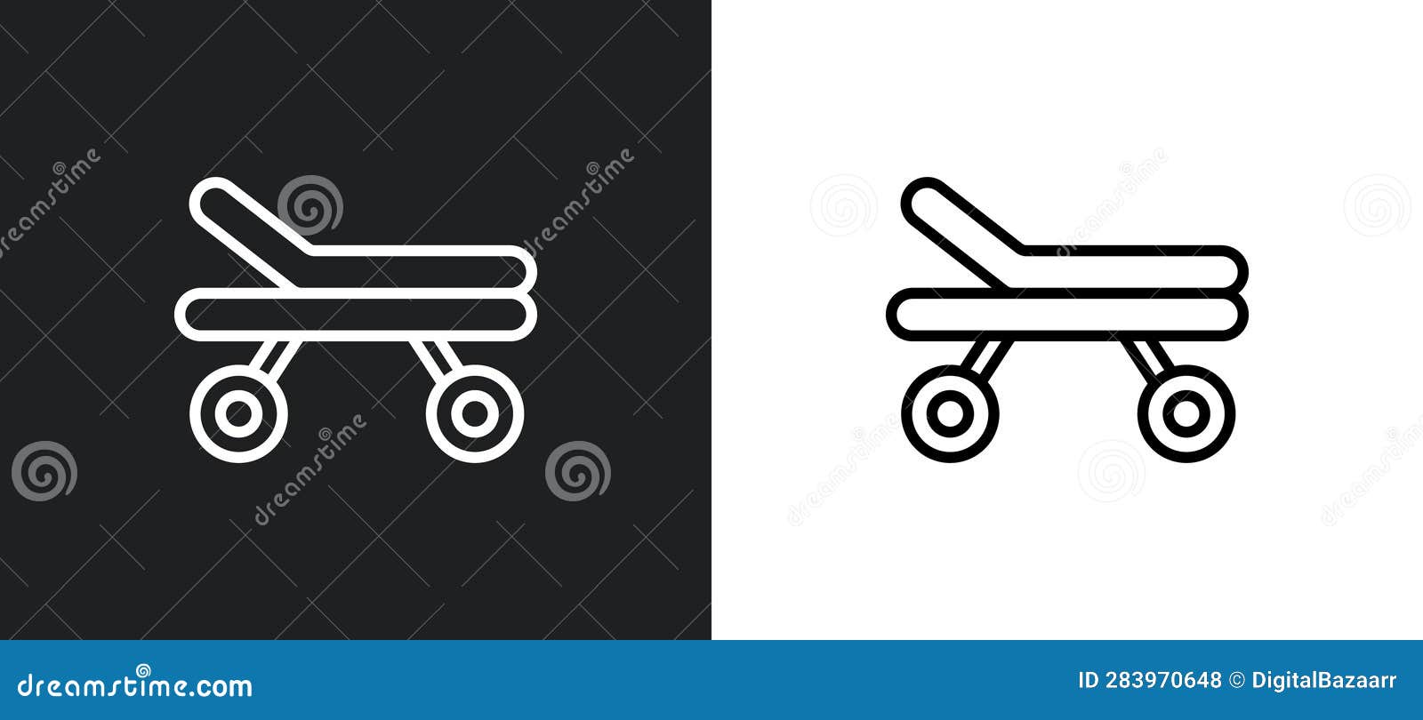 Stretcher Outline Icon. Signs And Symbols Can Be Used For Web, Logo ...