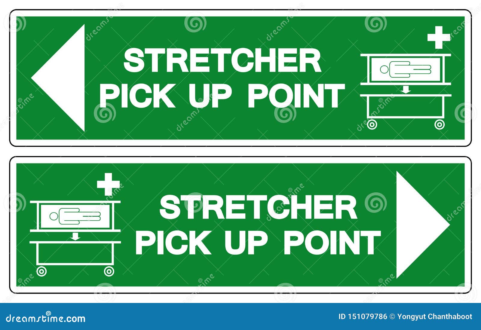 Stretcher Pick Up Point Symbol Sign, Vector Illustration, Isolate on ...