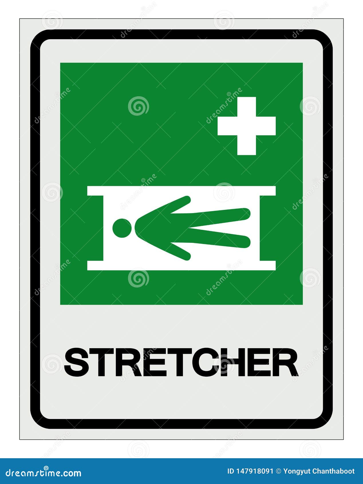 Stretcher Symbol Sign, Vector Illustration, Isolate on White Background ...