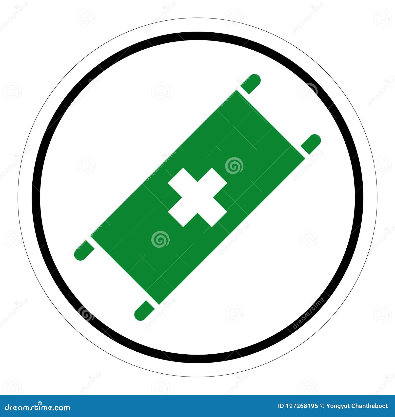 Stretcher Symbol Sign, Vector Illustration, Isolate on White Background ...