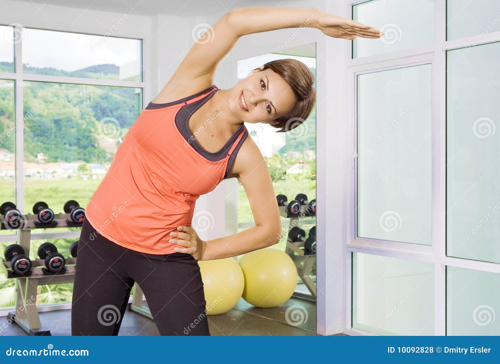 Stretching stock photo. Image of flexible, attractive - 10092828