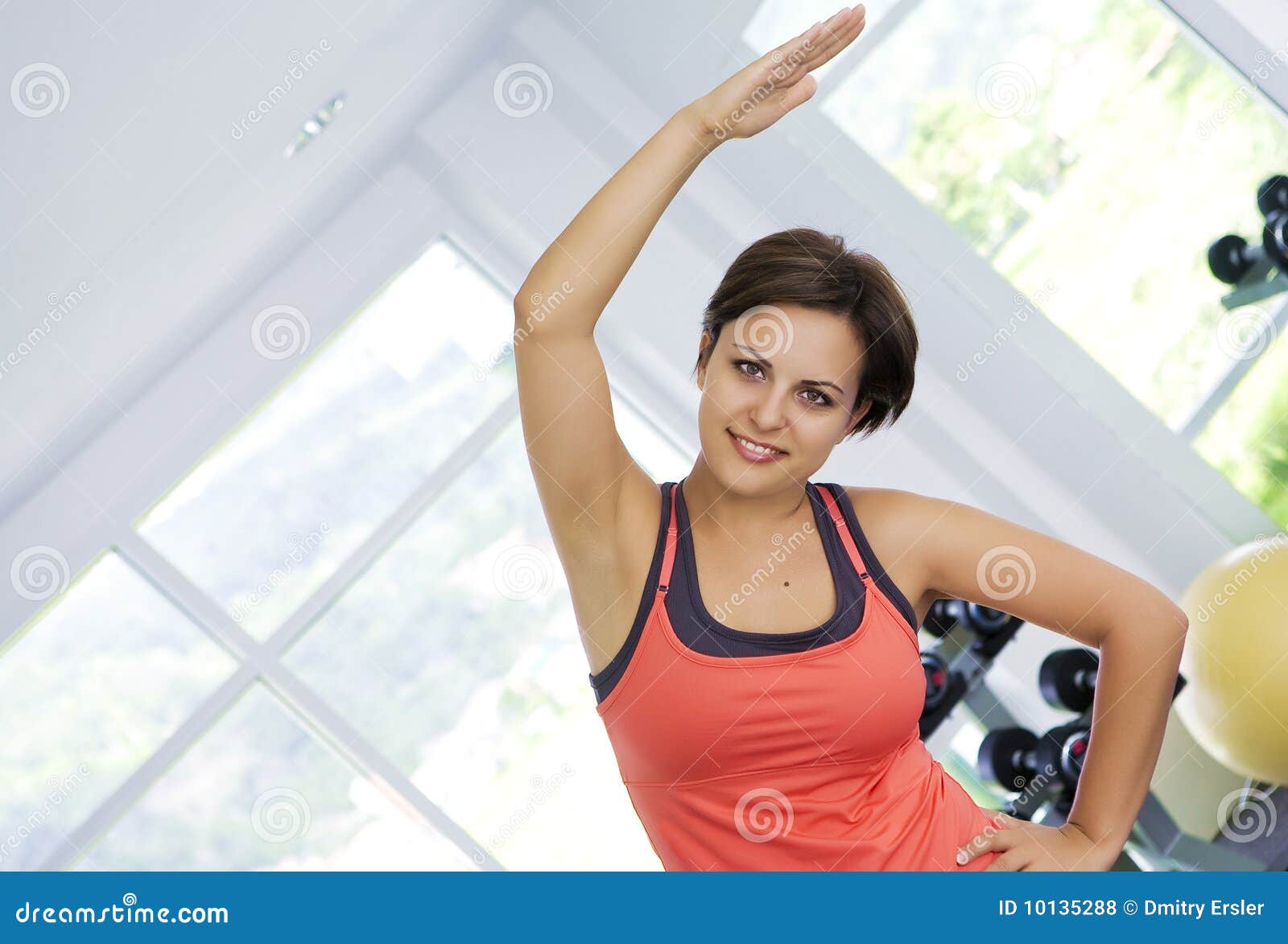 Stretching stock photo. Image of fitness, club, body - 10135288