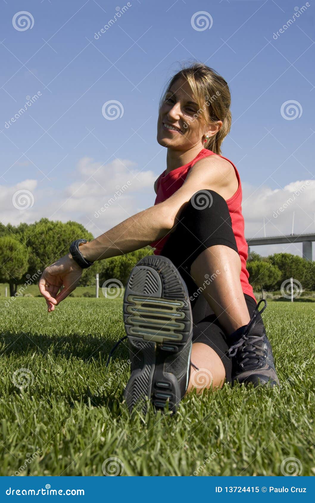 Stretching stock image. Image of fitness, adult, athlete - 13724415