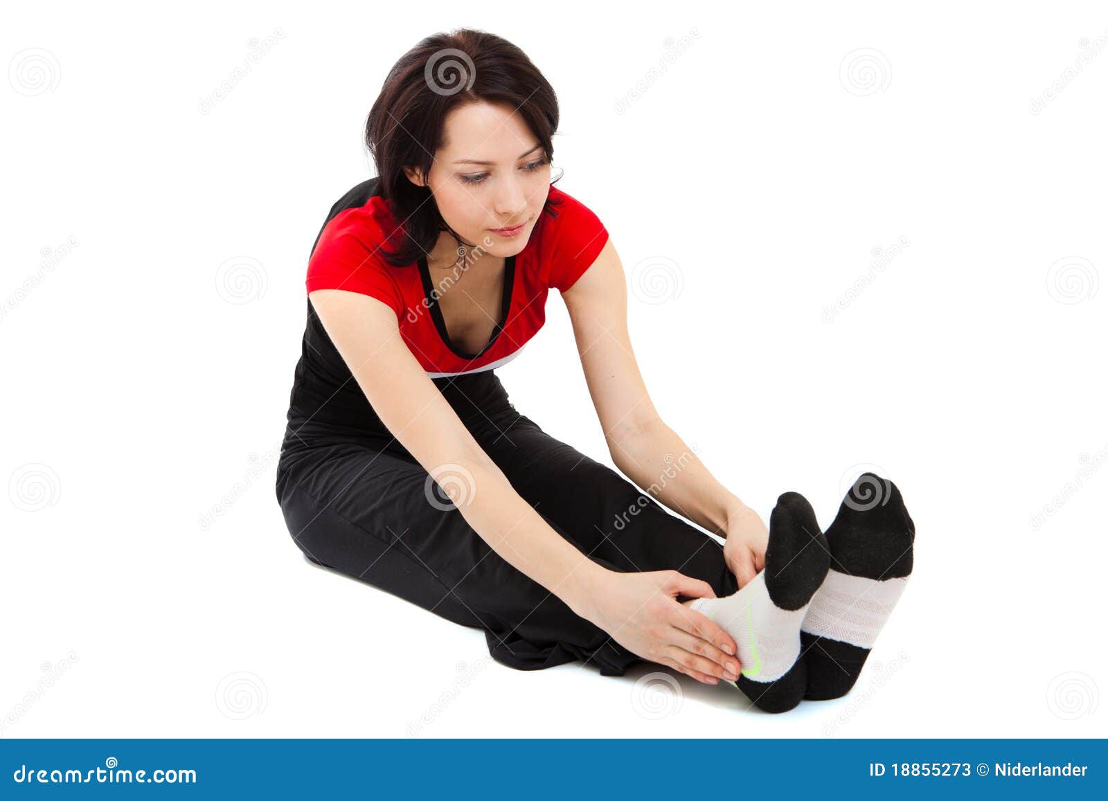 Stretching stock image. Image of stretching, isolated - 18855273