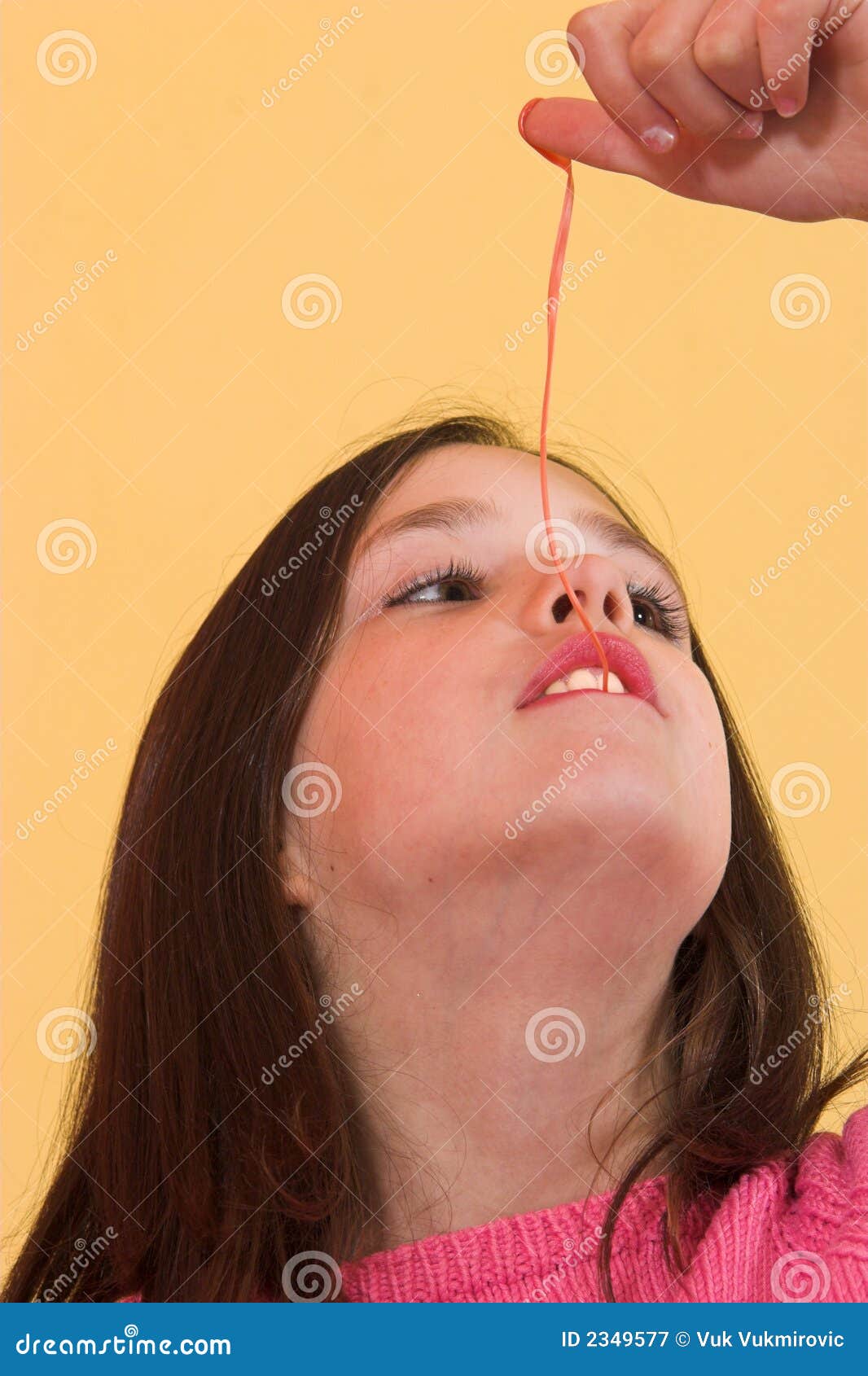 Stretching stock image. Image of enjoying, bubblegum, relaxation - 2349577
