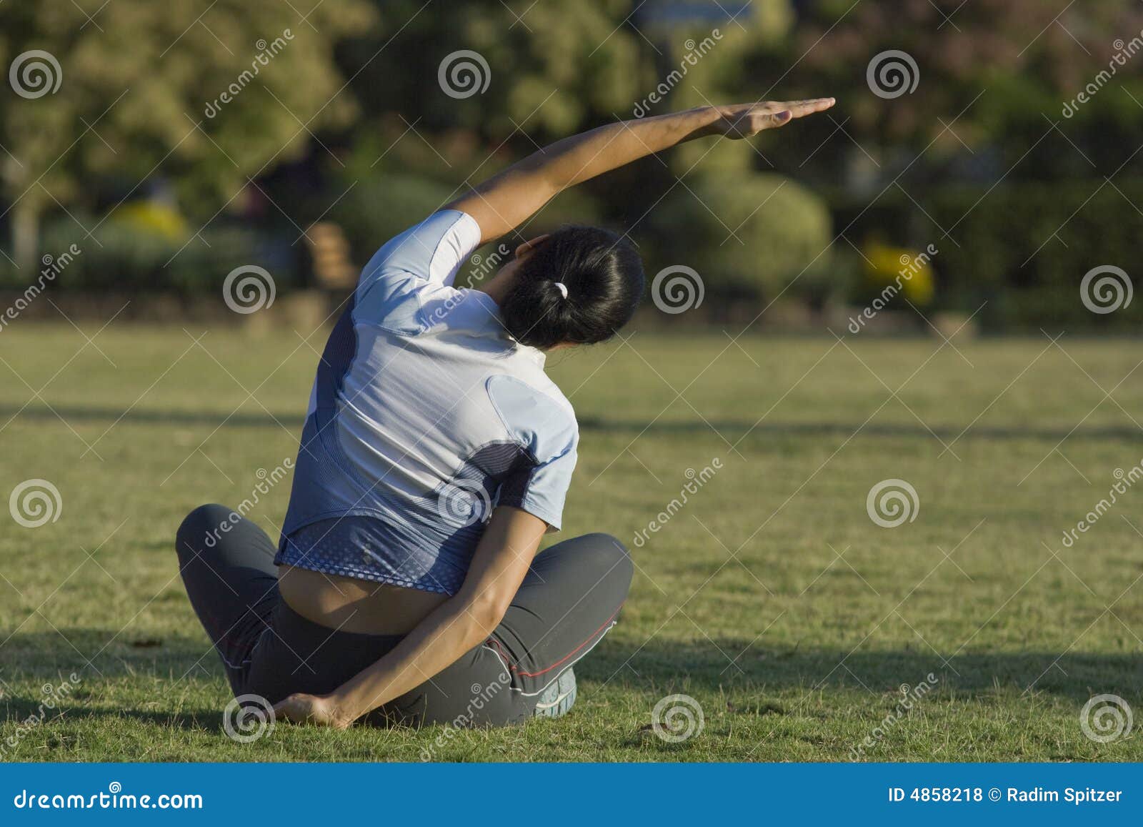 Stretching stock photo. Image of health, slim, yoga, white - 4858218