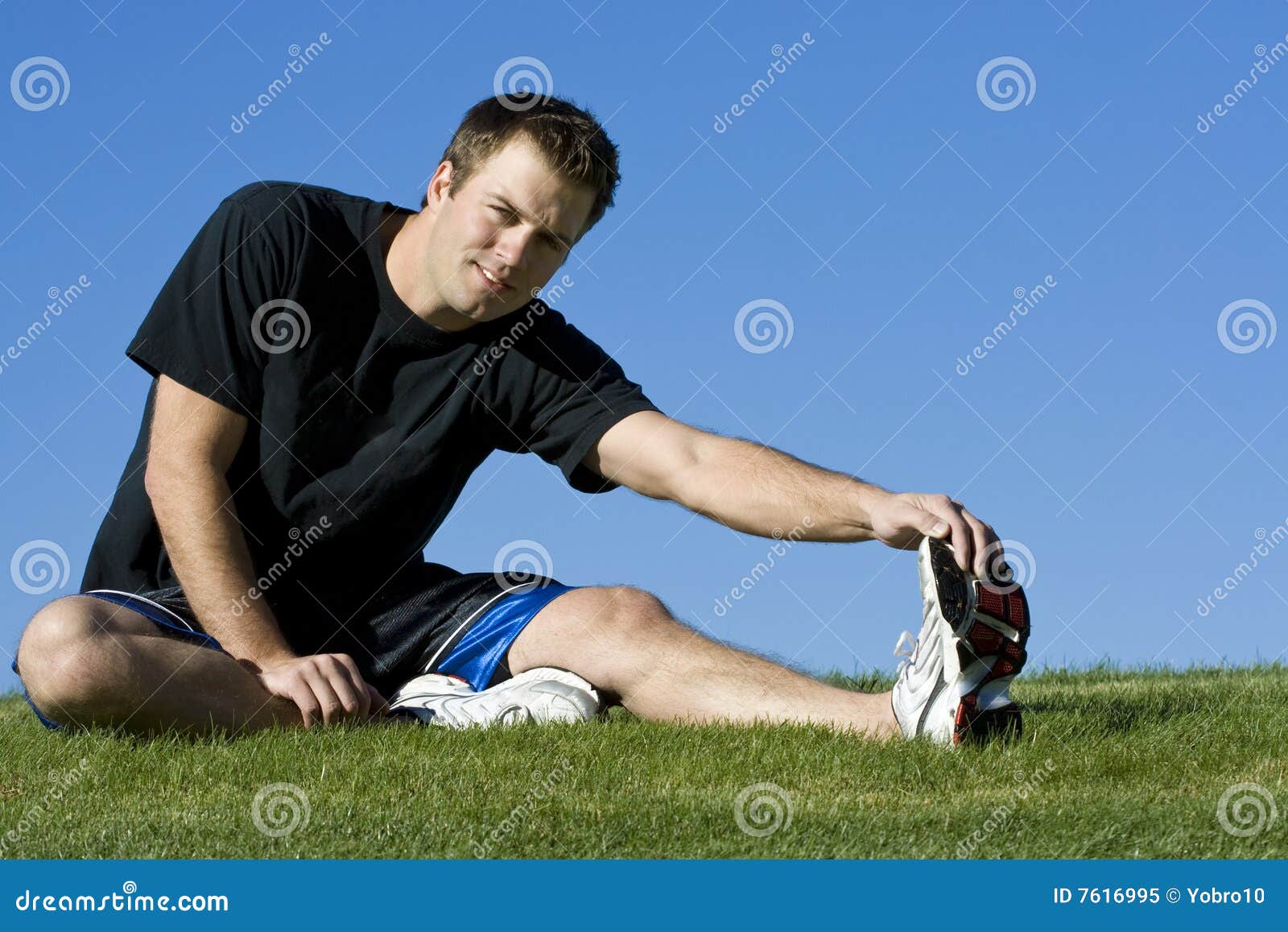 Stretching stock image. Image of exercising, exercise - 7616995