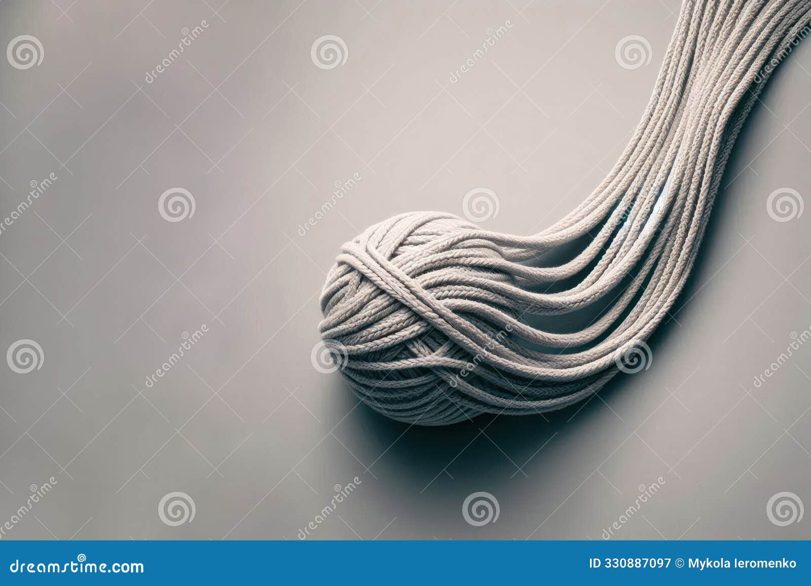A Stretching Ball of Thread. Space for Text. Stock Image - Image of ...