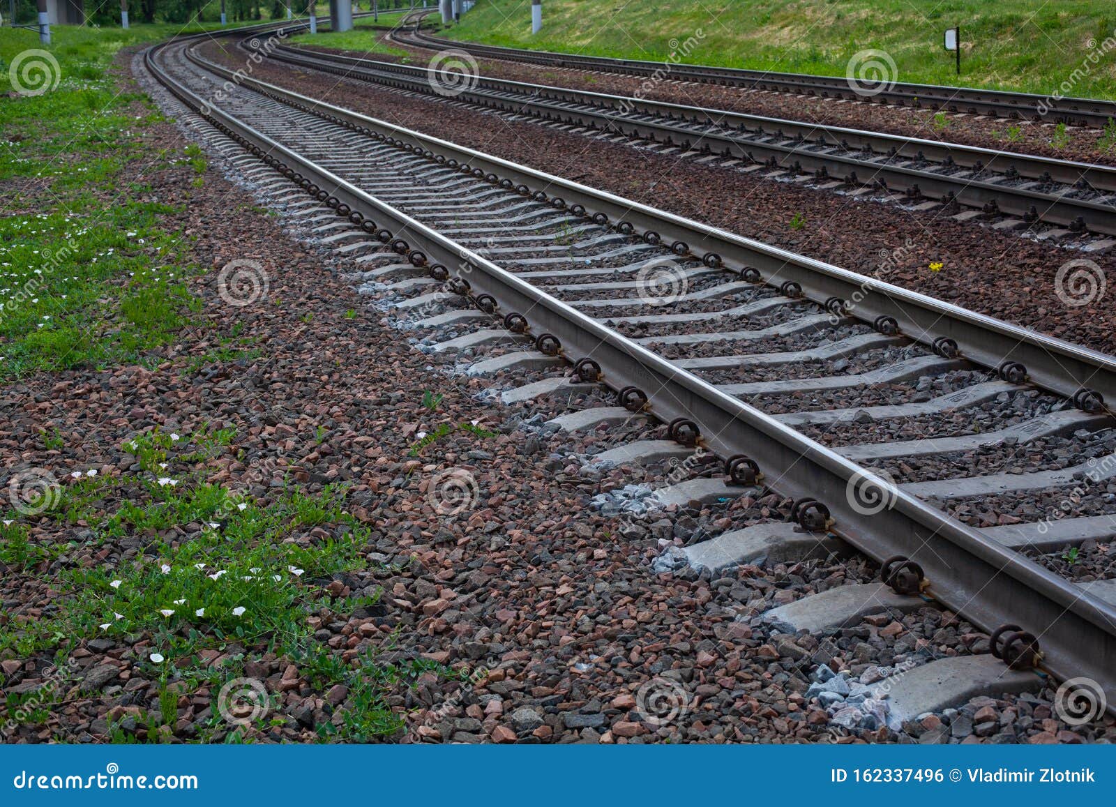 Stretching into the Distance Rails Stock Photo - Image of railroad ...