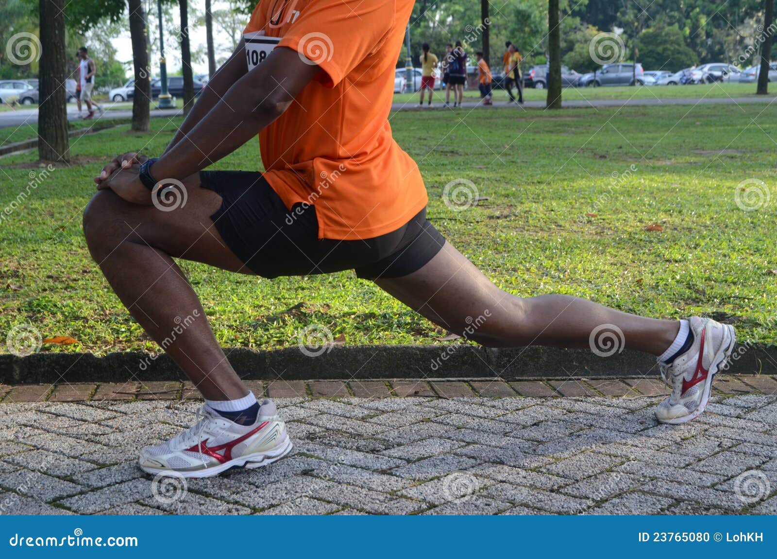 Stretching exercise stock photo. Image of body, athlete - 23765080