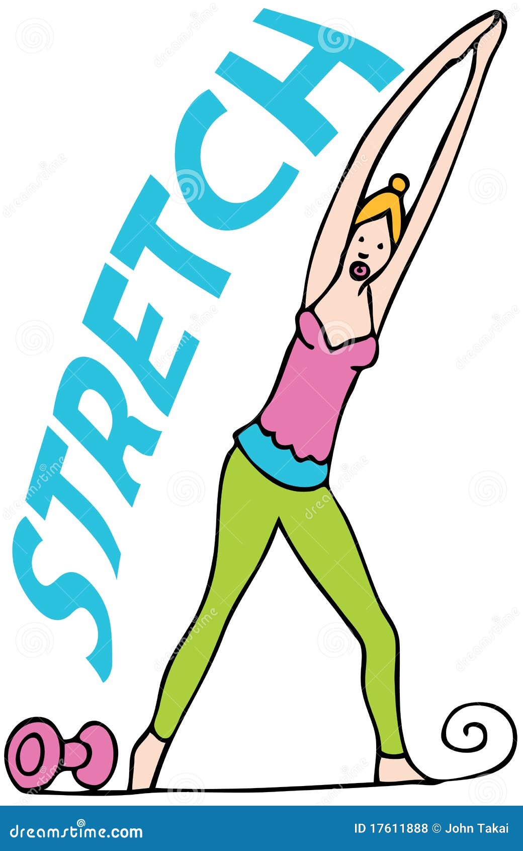 Stretching Exercises stock vector. Illustration of workout - 17611888