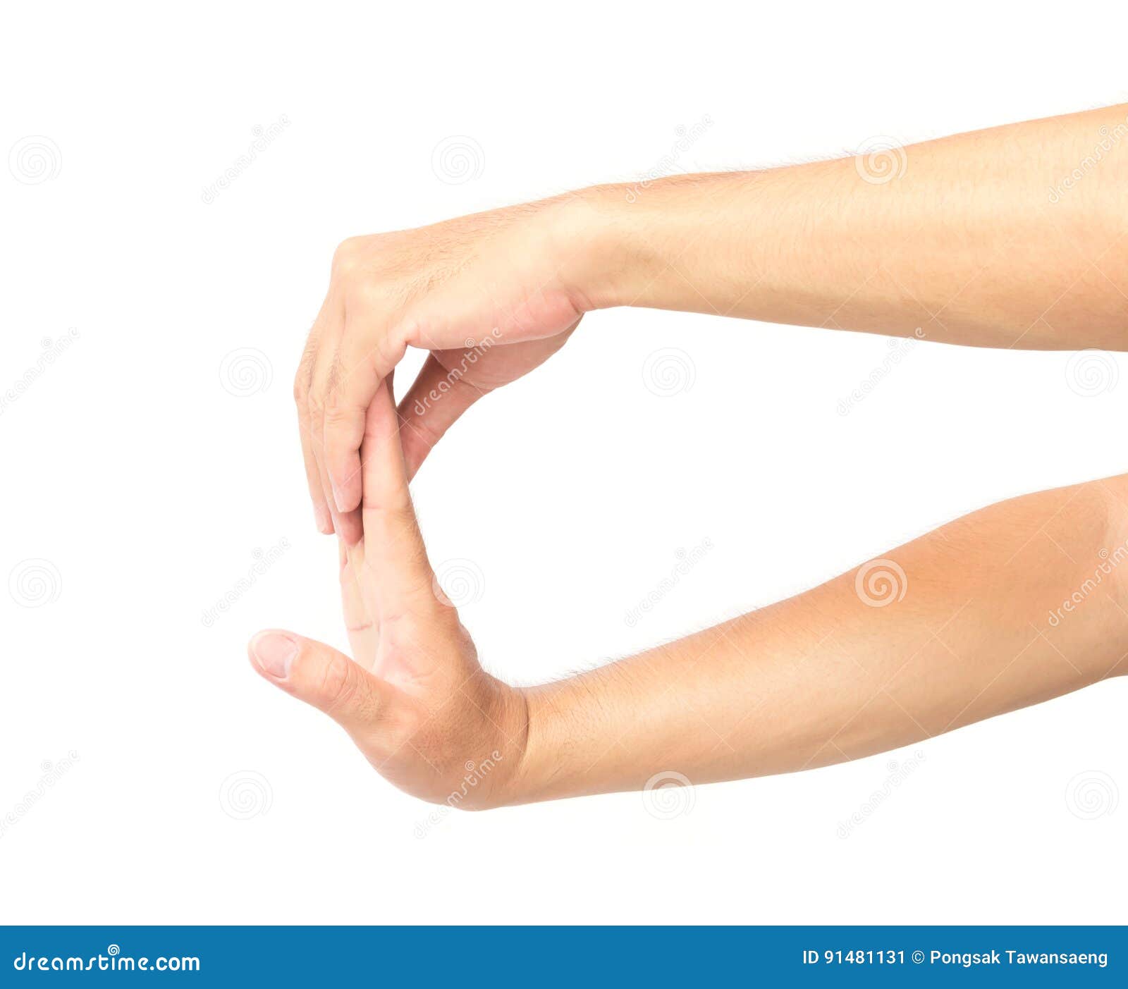 Stretching Exercises Finger on White Background Stock Image - Image of ...