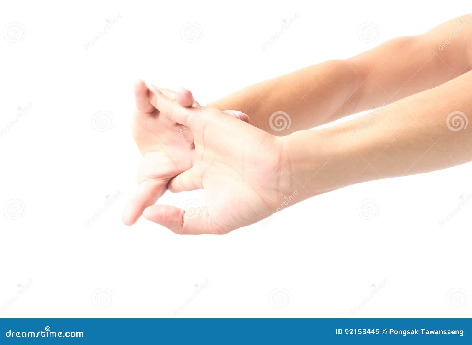 Stretching Exercises Finger on White Background Stock Image - Image of ...