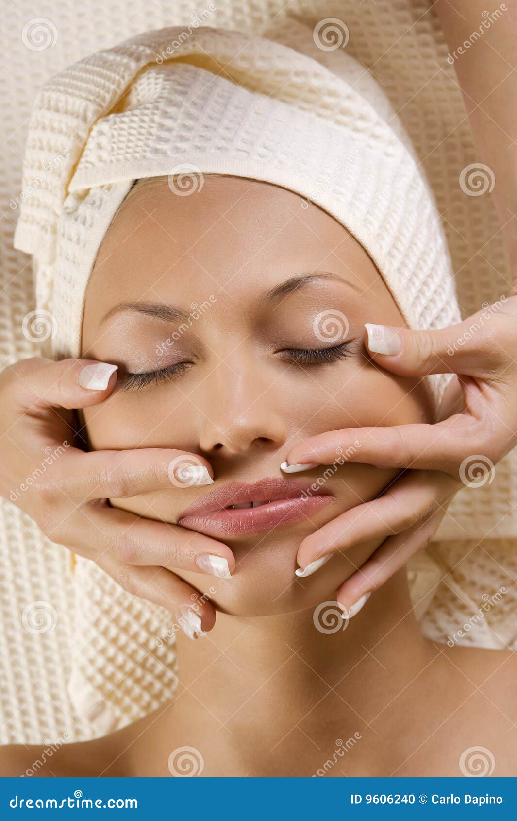 Stretching face stock photo. Image of luxury, female, attractive - 9606240