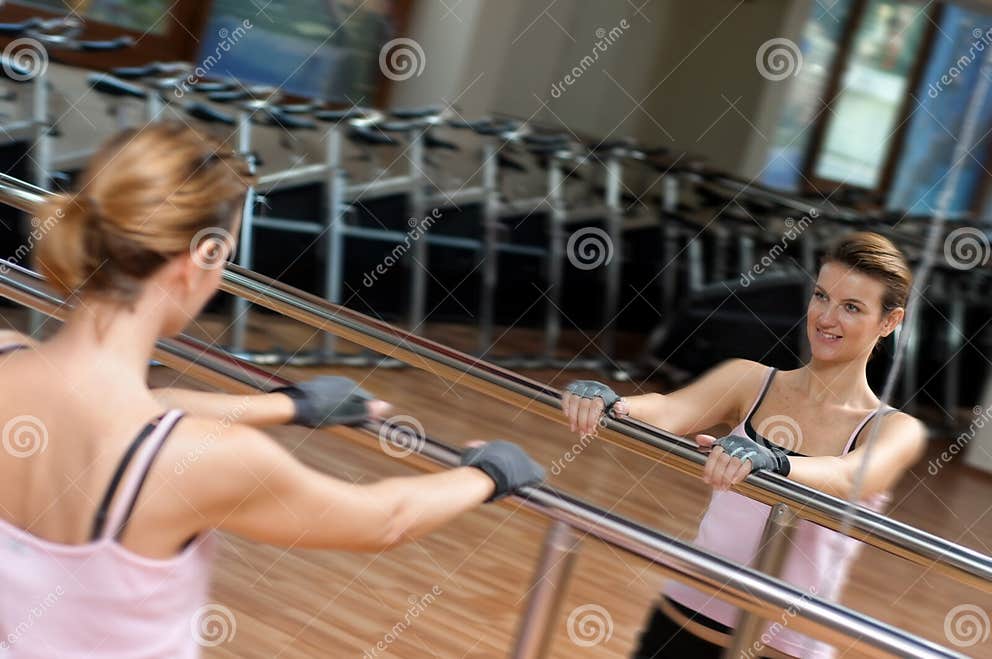 Stretching Forward Facing Window Stock Photo - Image of portrait ...
