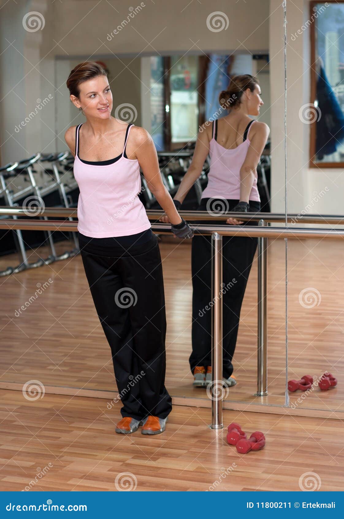 Stretching Forward Full Length Stock Image - Image of body, cute: 11800211