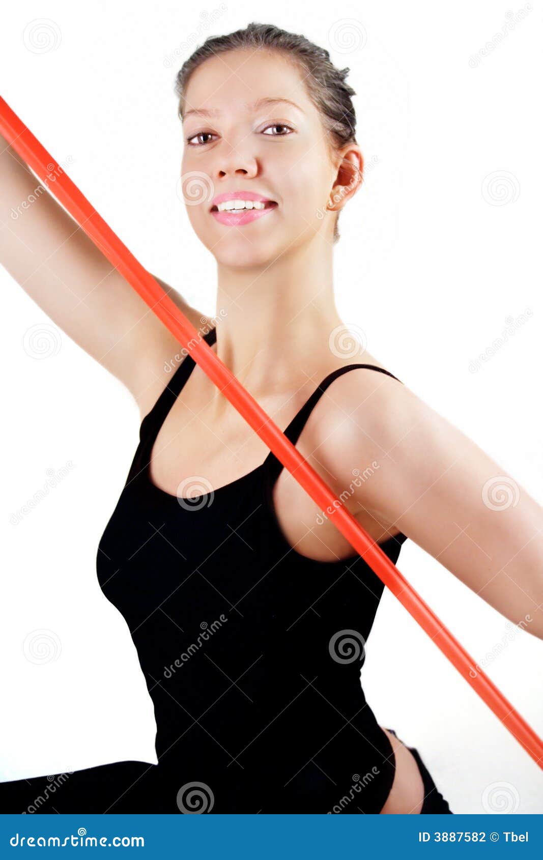 Stretching Girl Picture. Image: 3887582