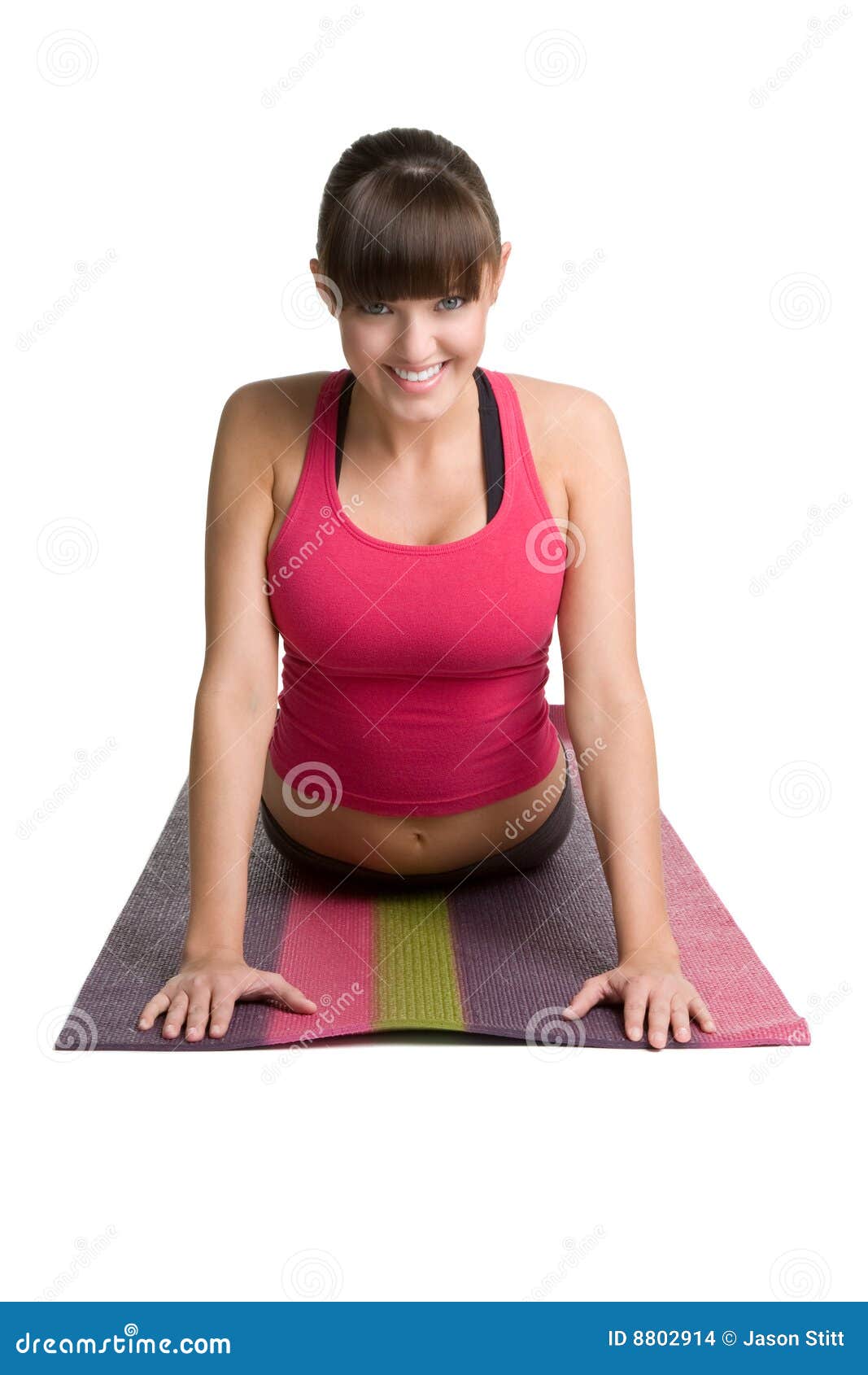 Stretching Girl stock photo. Image of background, happy - 8802914