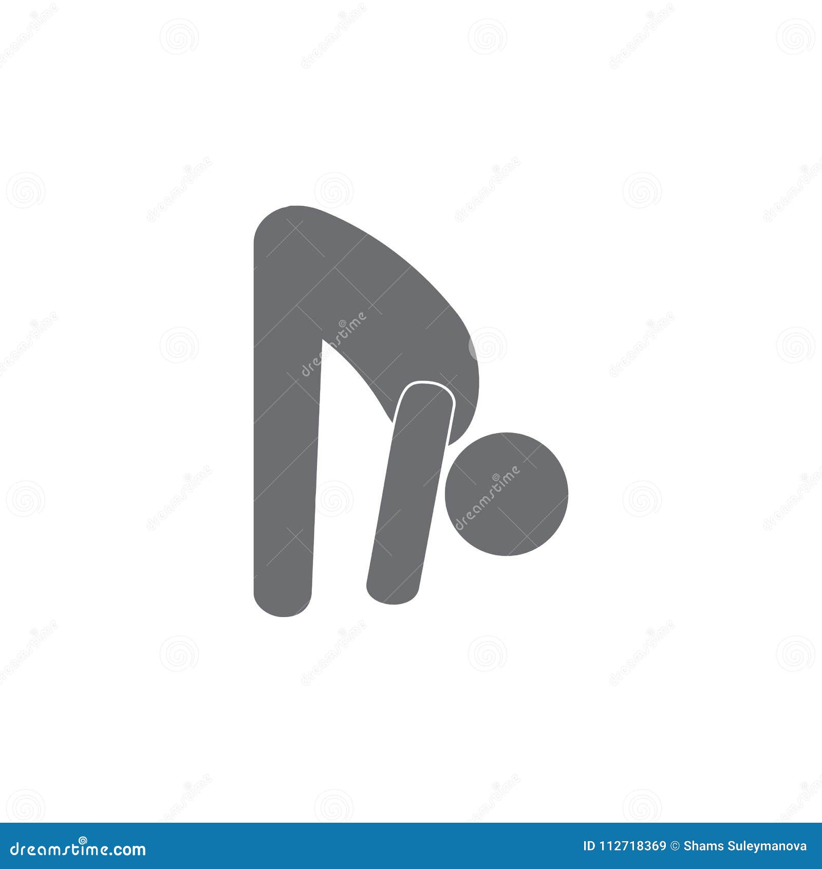 Stretching Icon. Simple Element Illustration. Stretching Symbol Design ...