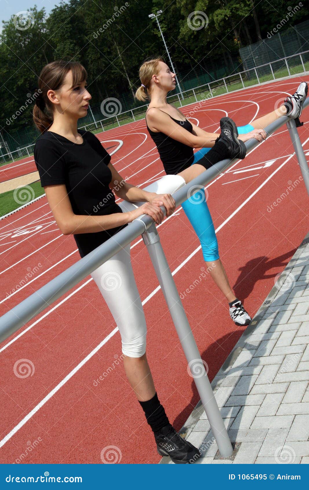 Stretching outdoor stock image. Image of outdoor, stretching - 1065495