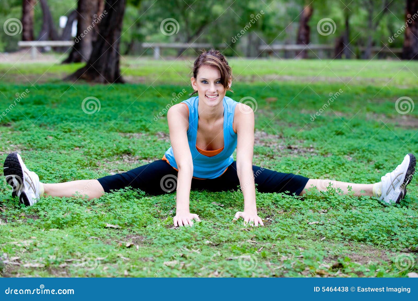 Stretching Outside stock photo. Image of woods, park, outdoors - 5464438