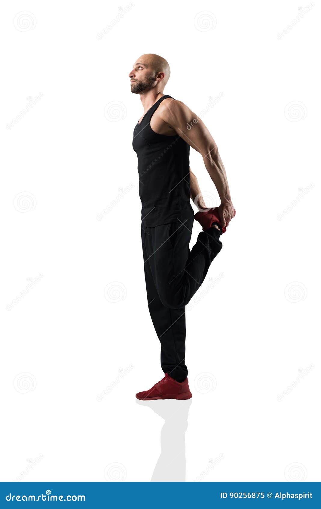 Stretching post workout stock image. Image of activity - 90256875