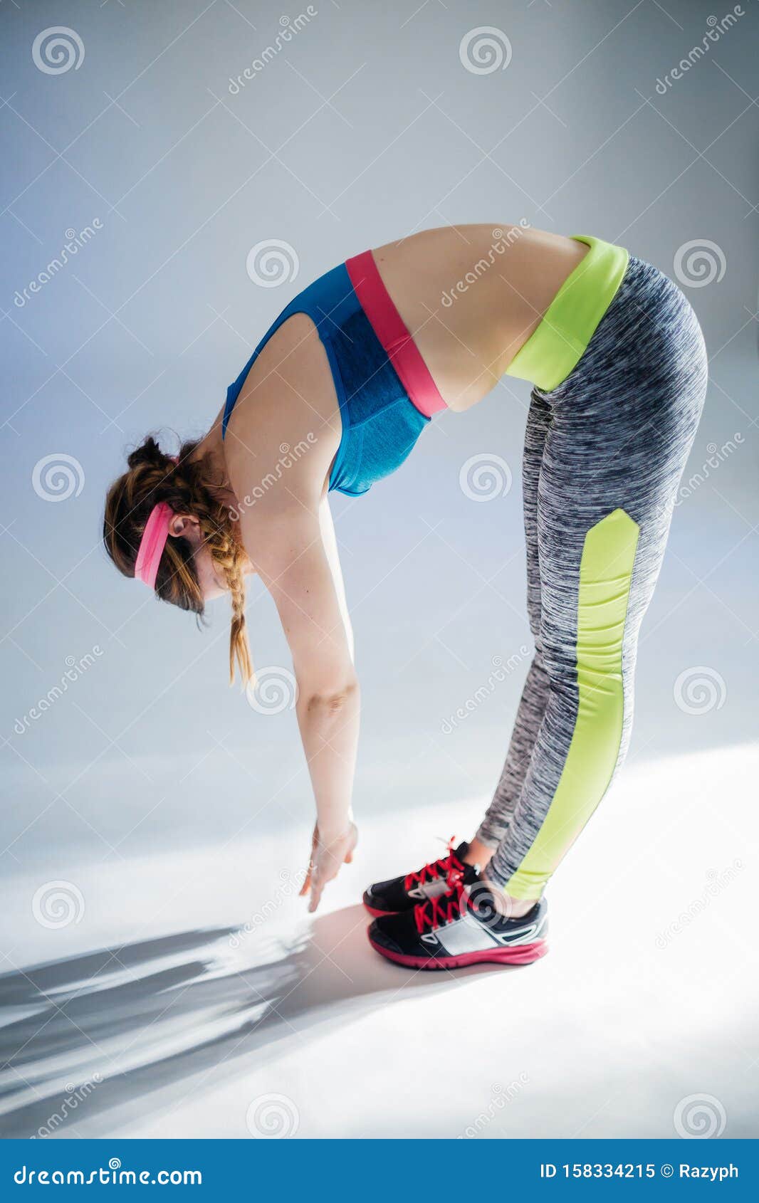 Stretching Routine at Studio Stock Image - Image of muscular, muscles ...