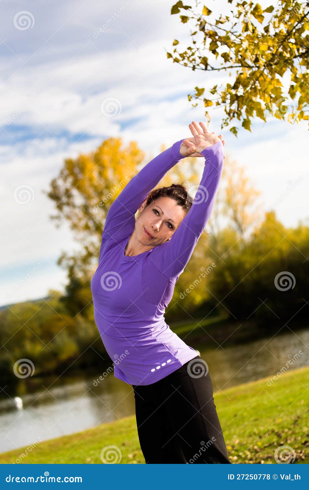 Stretching woman stock photo. Image of action, sports - 27250778