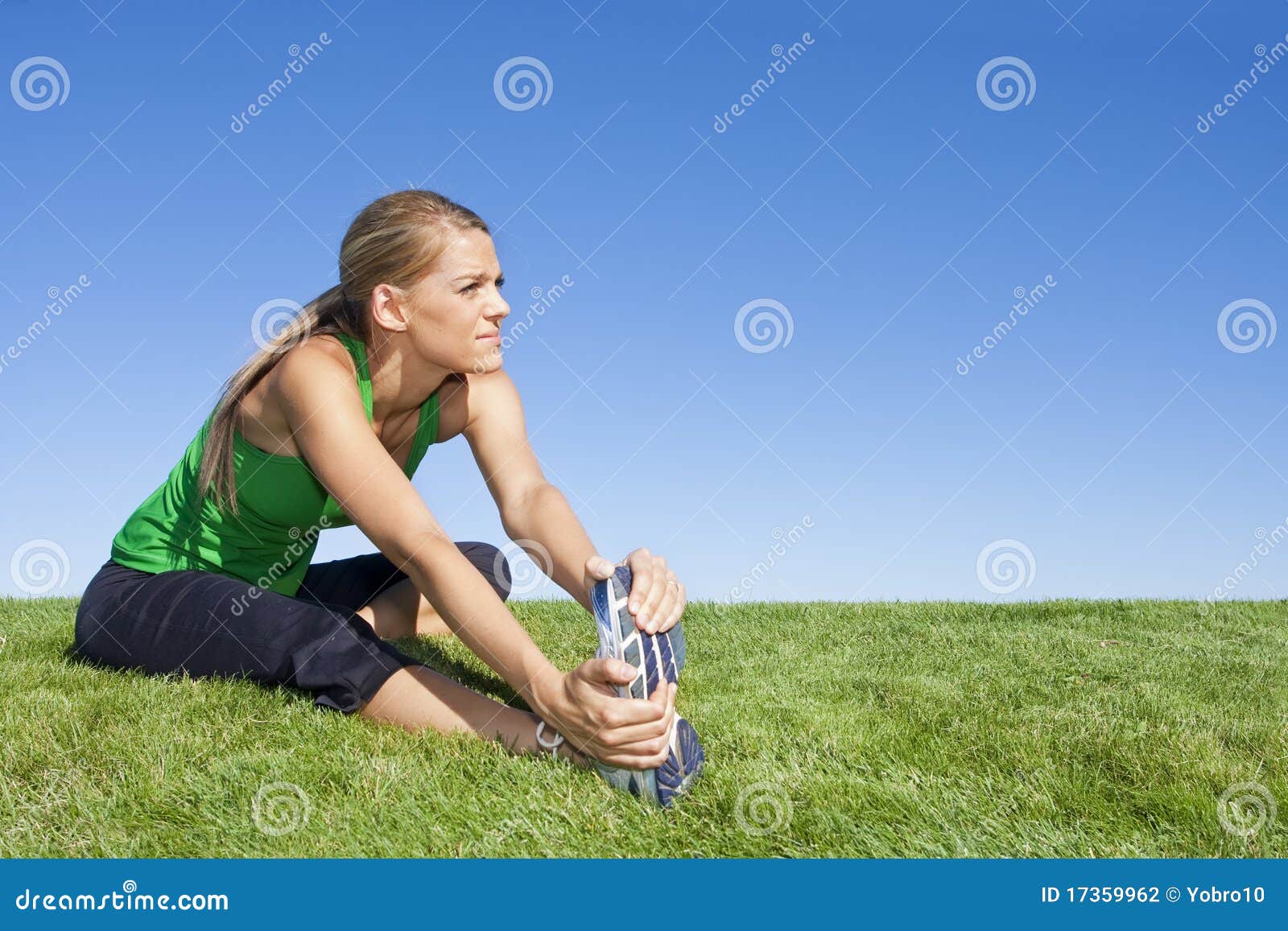 Stretching before Workout stock photo. Image of relaxation - 17359962