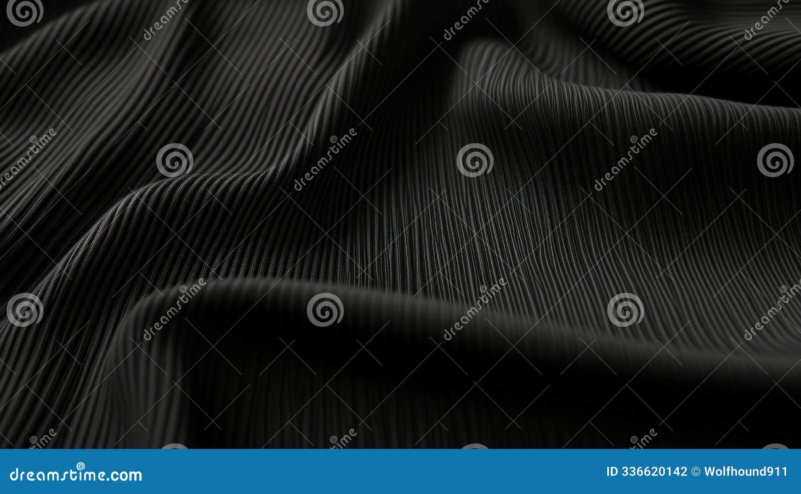A Stretchy, Black Sports Fabric with a Ribbed Texture, Designed for ...