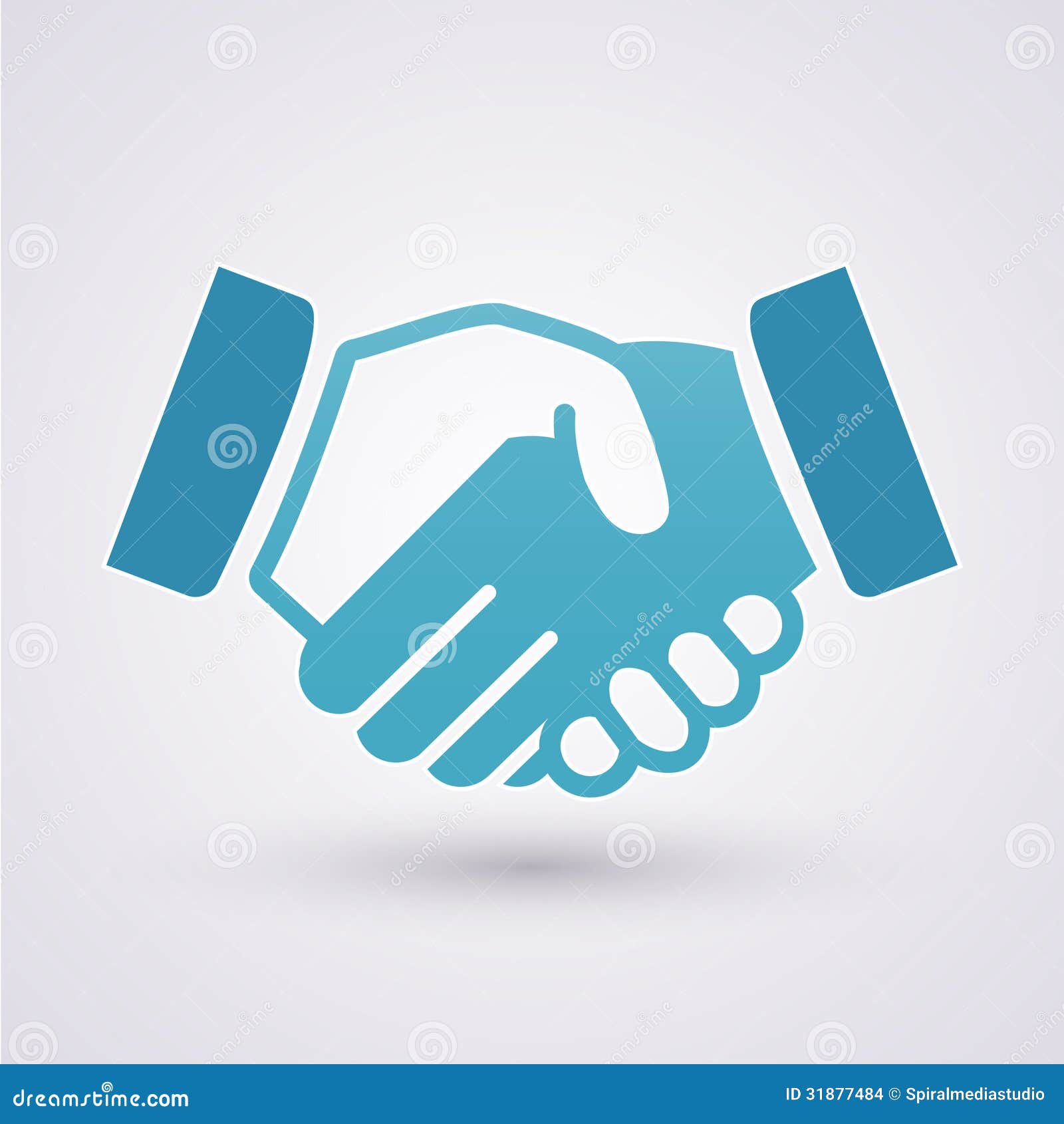 Stretta di mano illustrazione vettoriale. Illustrazione di associazione ...