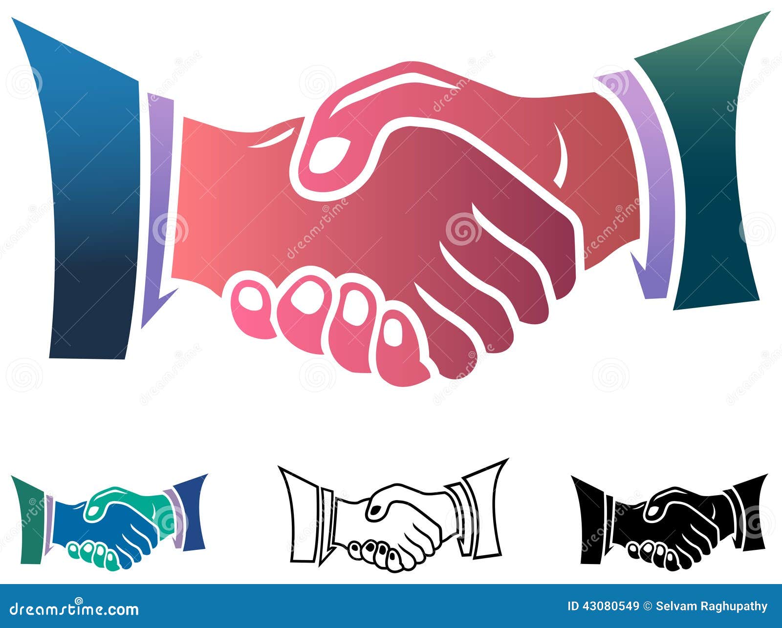 Stretta di mano illustrazione vettoriale. Illustrazione di sicuro ...