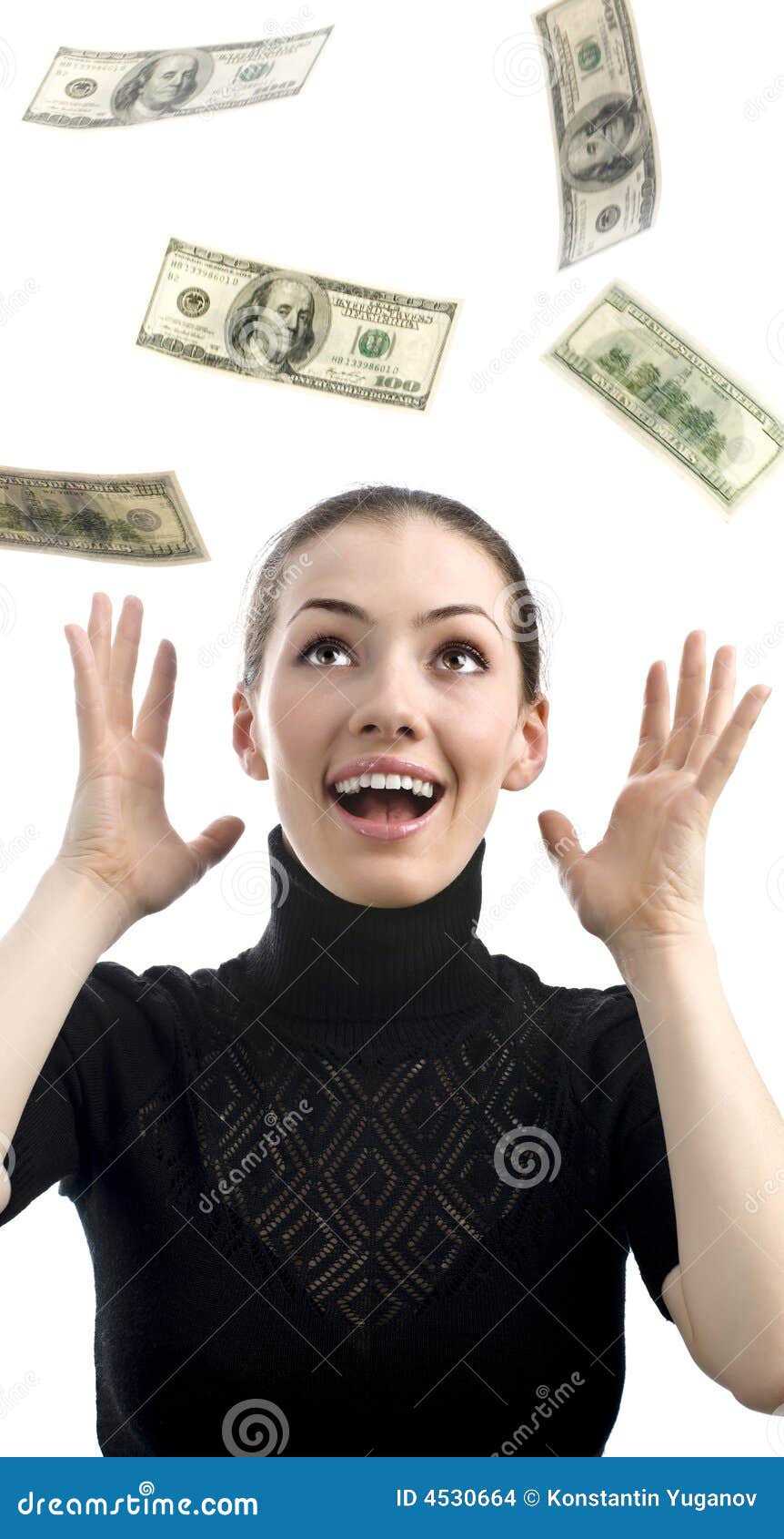 Strewing with money stock photo. Image of confidence, fortune - 4530664