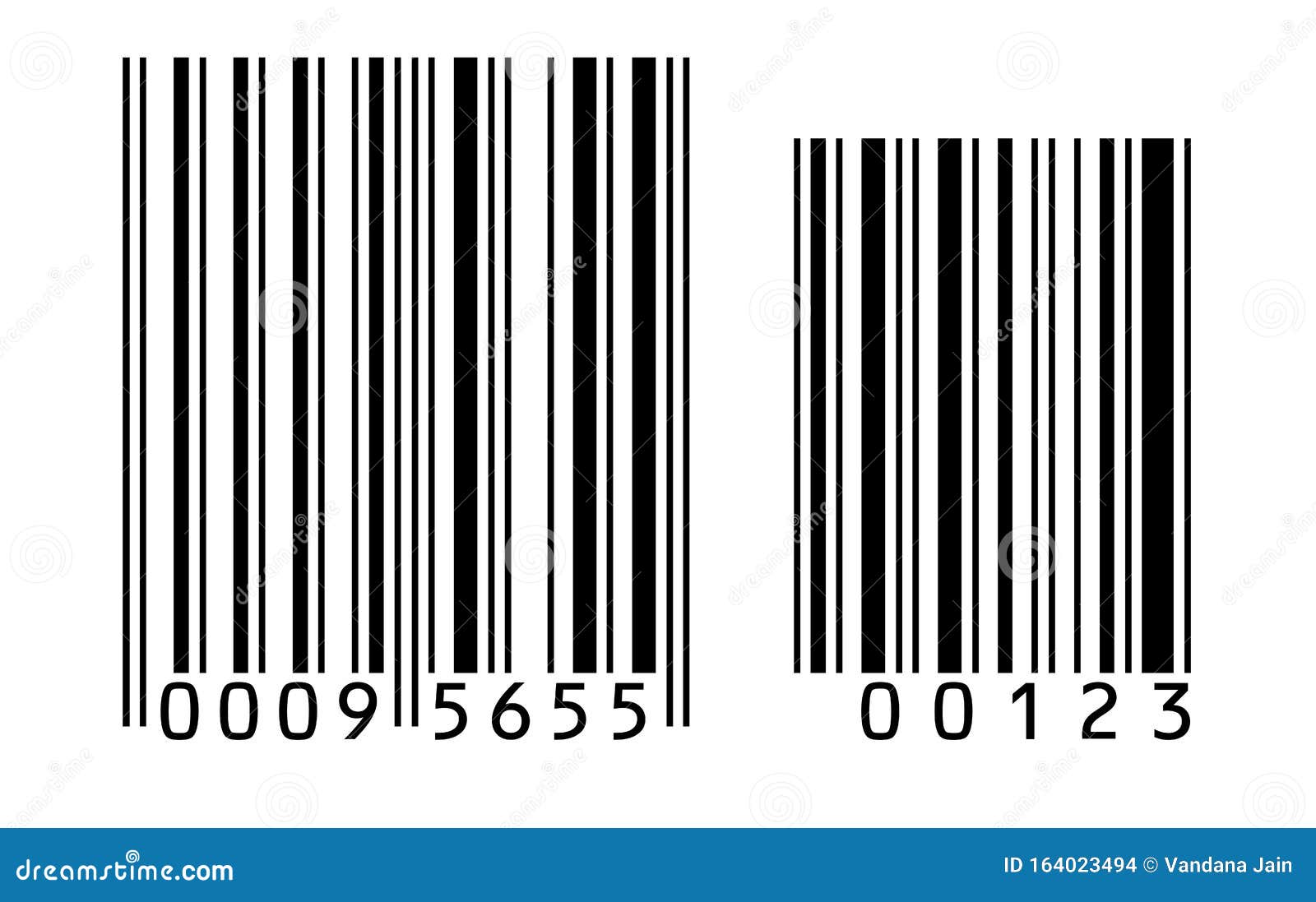 Strichcode Strichcodevektor Ein Einfacher Schwarzer Strichcode, Wie Er ...