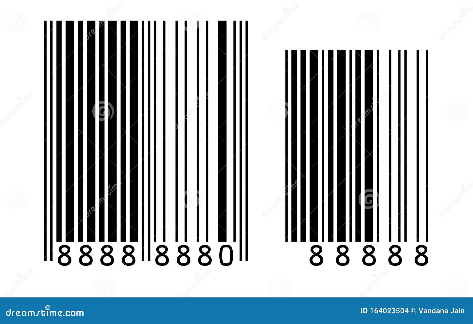 Strichcode Strichcodevektor Ein Einfacher Schwarzer Strichcode, Wie Er ...