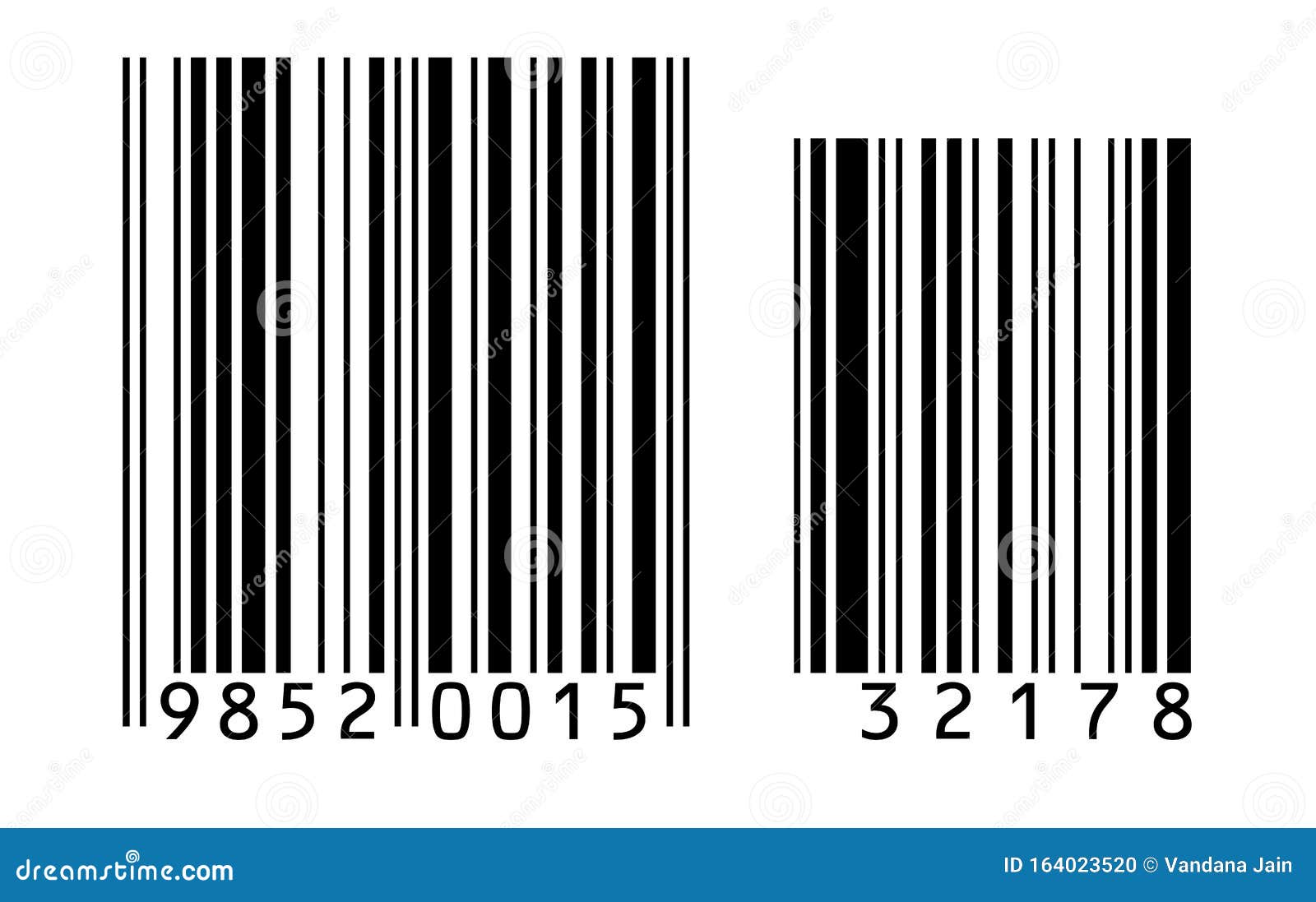 Strichcode Strichcodevektor Ein Einfacher Schwarzer Strichcode, Wie Er ...