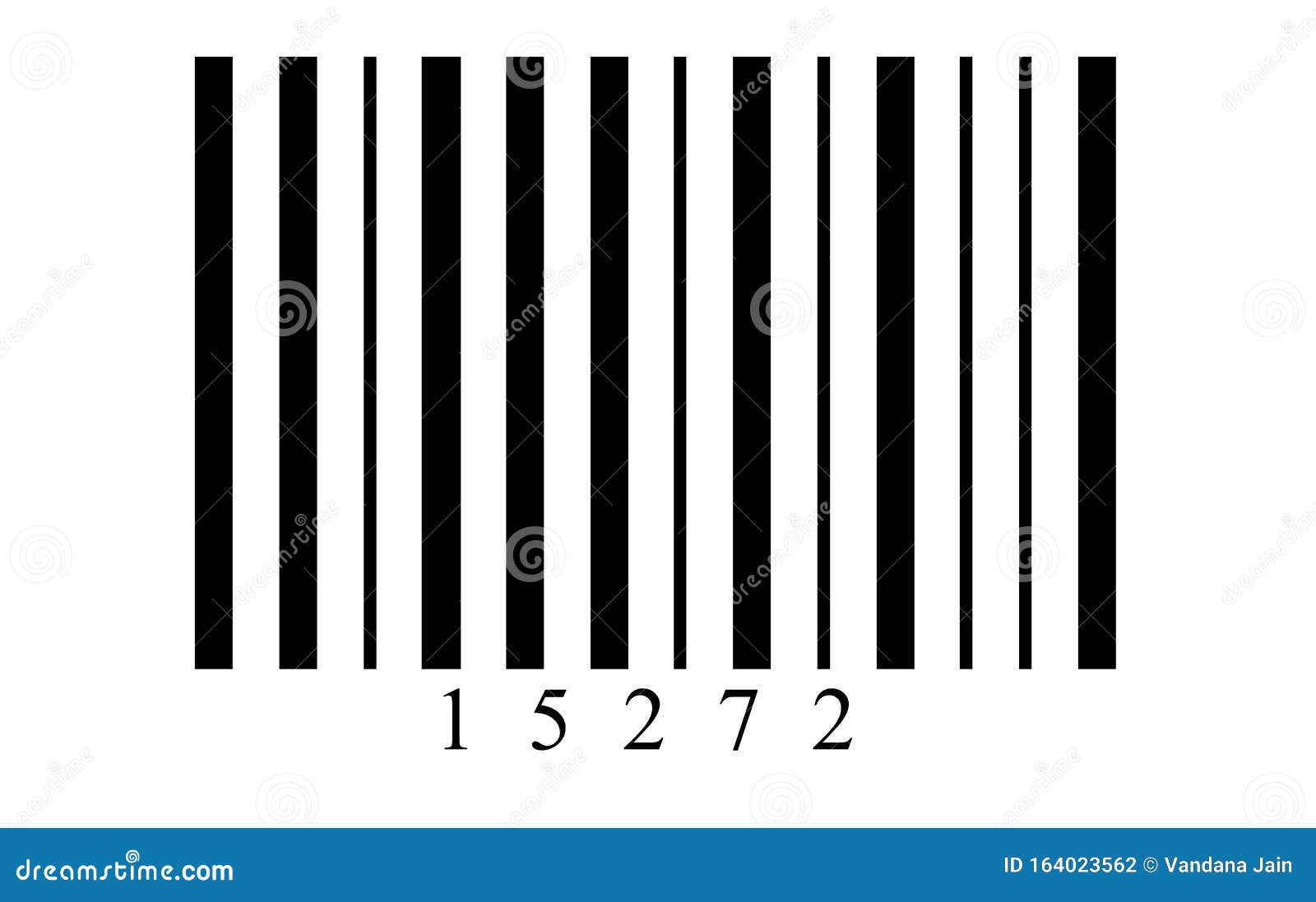 Strichcode Strichcodevektor Ein Einfacher Schwarzer Strichcode, Wie Er ...